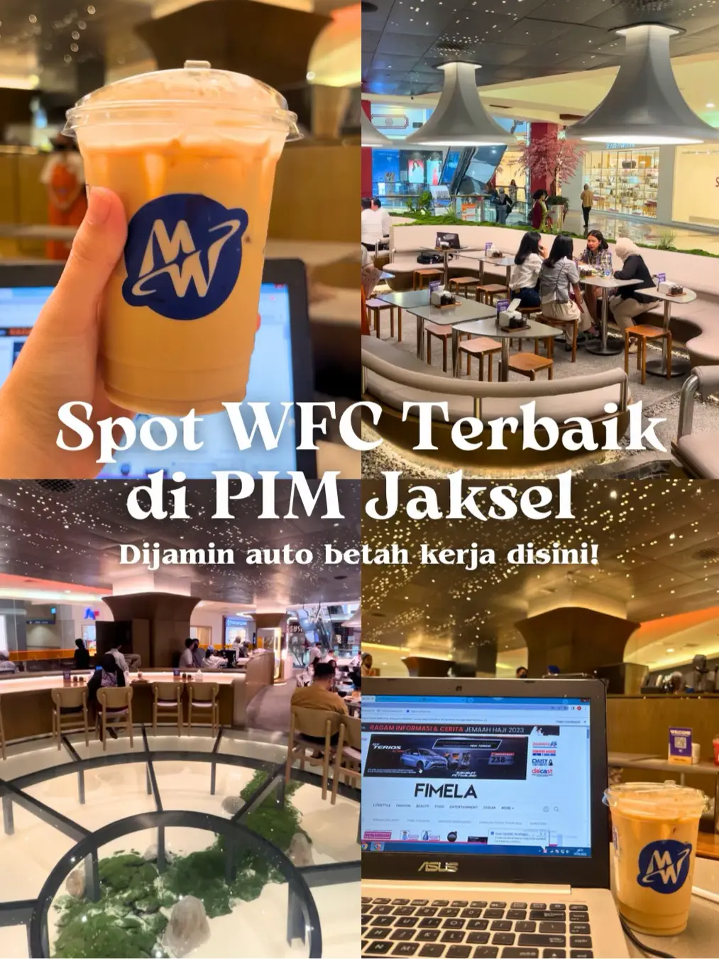 Cafe aesthetic di PIM yg cocok untuk WFC ☕️ | Video dipublikasikan oleh ...