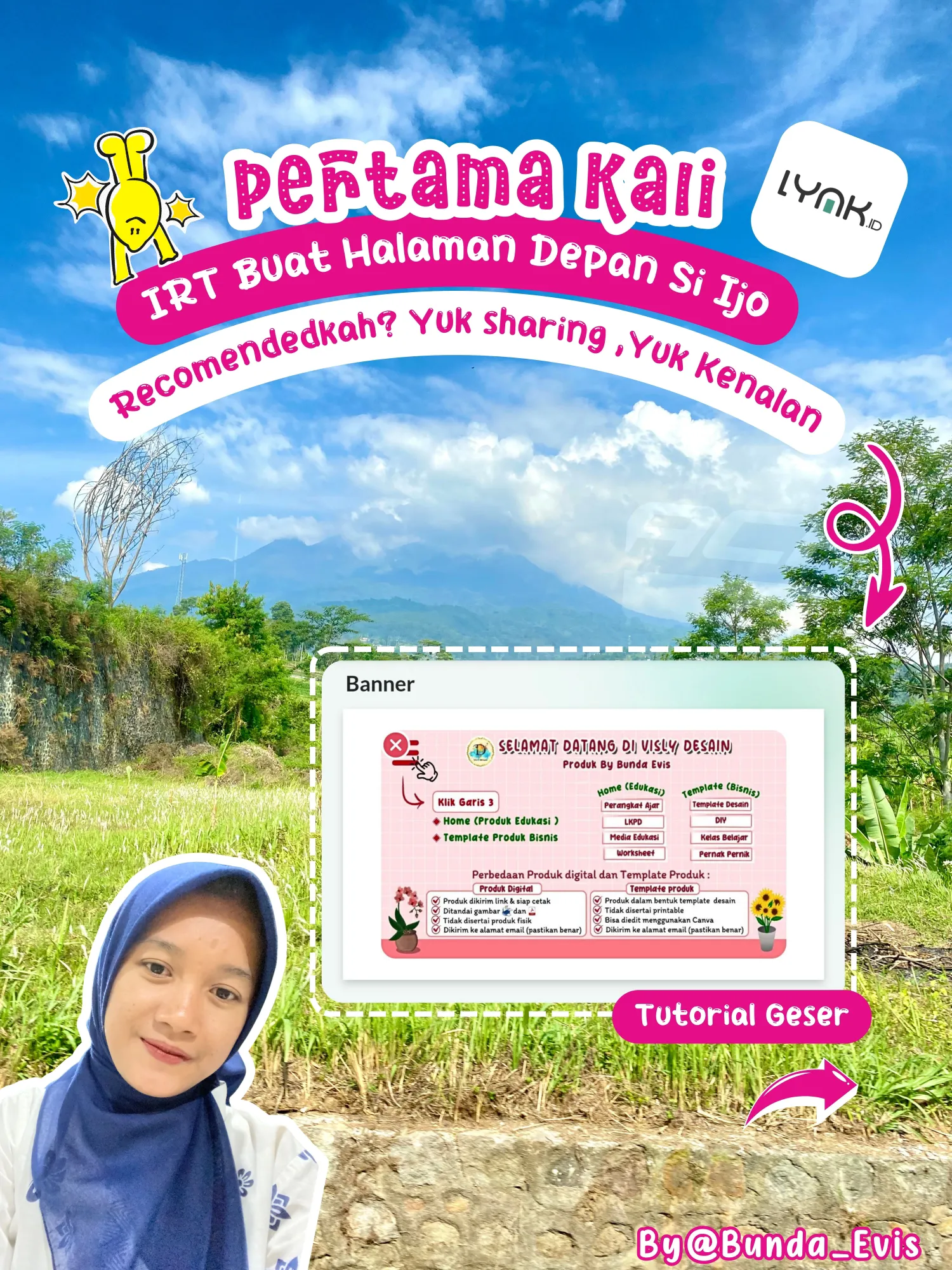 TUTORIAL design halaman depan lynk | Galeri diposting oleh memolika🌸 ...