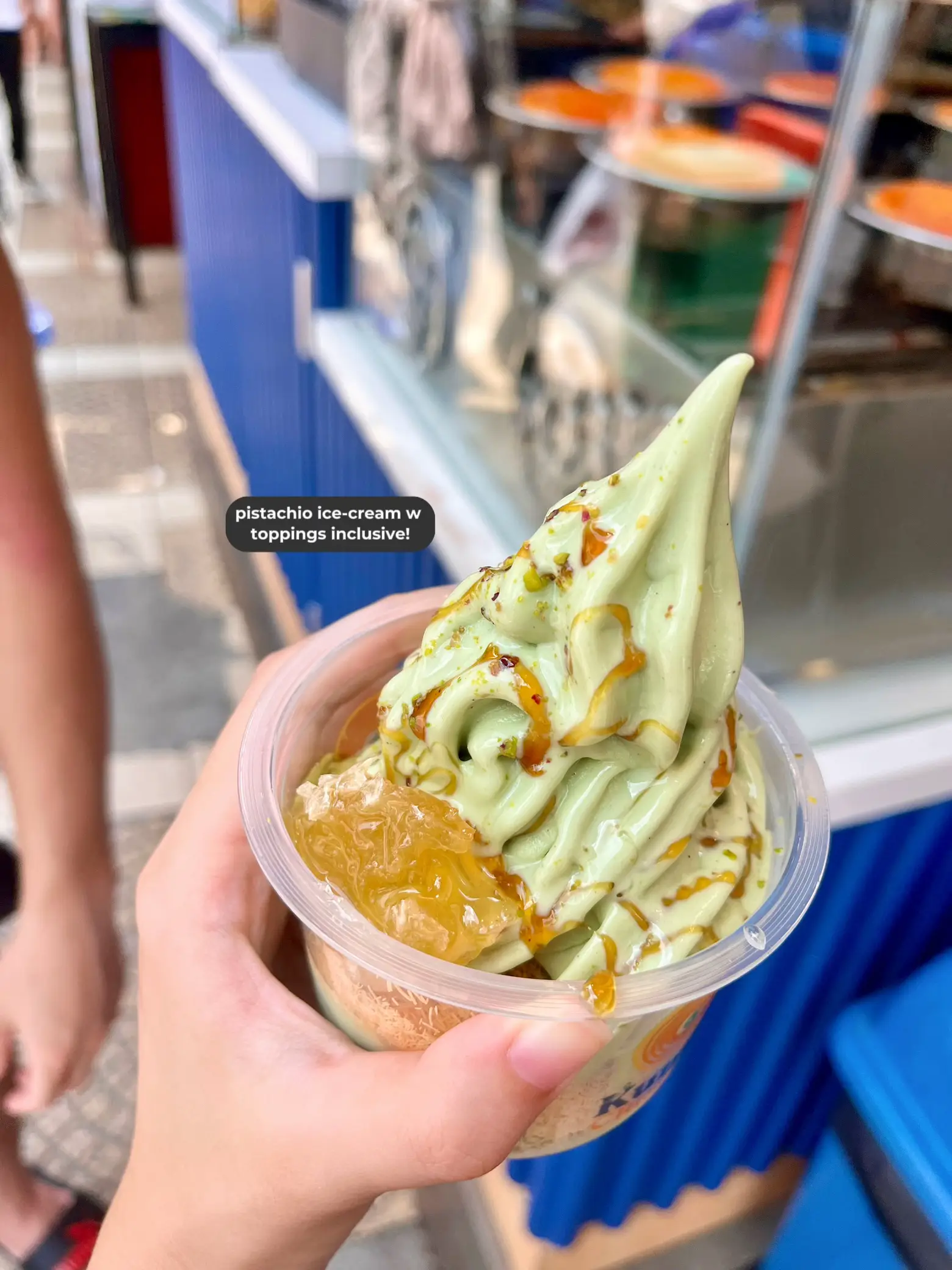 $3 pistachio ice-cream w toppings 🍦 | kunafa crisp | Gallery posted by ...