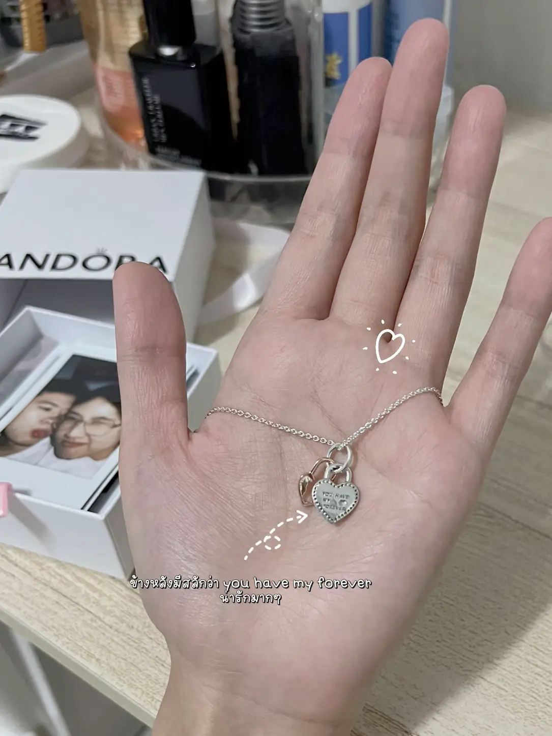 รีวิวสร้อยคอPandoraที่แฟนซื้อให้🥰🐰 💕 | แกลเลอรีที่โพสต์โดย Sandy🐰 | Lemon8