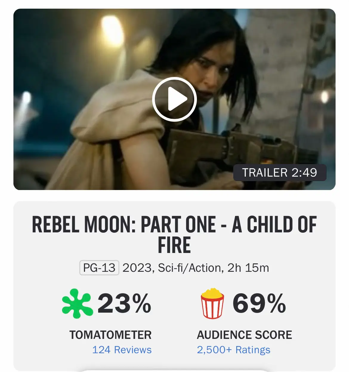 รีวิวหนัง Rebel Moon: Part 1 - A Child of Fire | แกลเลอรีที่โพสต์โดย memo box | Lemon8