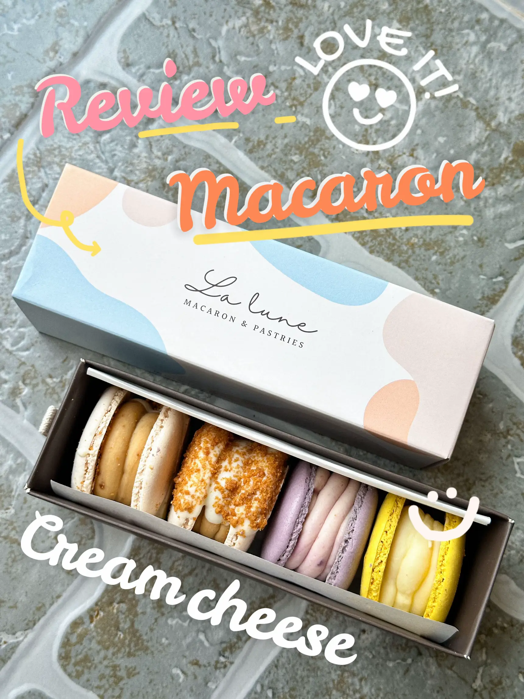 รีวิว มาการองครีมชีส La Lune Macaron 🥛🍪🫐 | แกลเลอรีที่โพสต์โดย เจ้าแป้ง ...