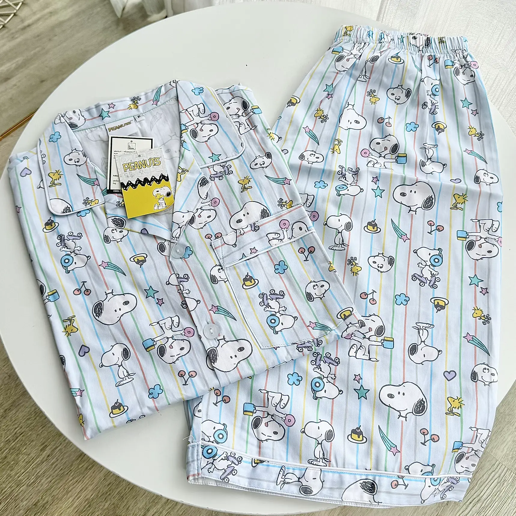 ➿☁️ชุดนอนสนูปปี้ Snoopy ลิขสิทธิ์แท้ ผ้าคอตตอนซาติน🪞 | แกลเลอรีที่โพสต์ ...