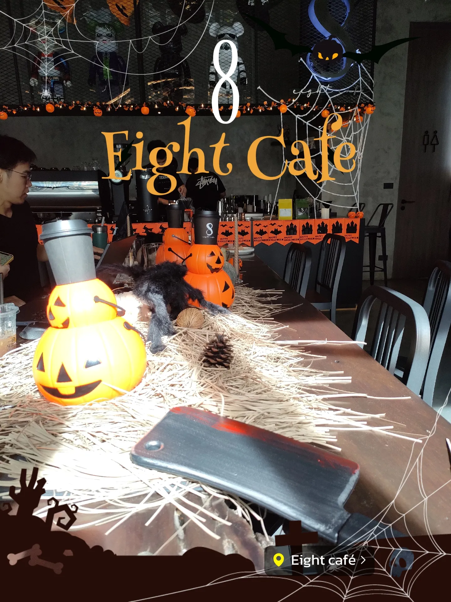 8 Eight Cafe คาเฟ่ธีม Halloween🎃👻🎃 | แกลเลอรีที่โพสต์โดย tu bgood | Lemon8