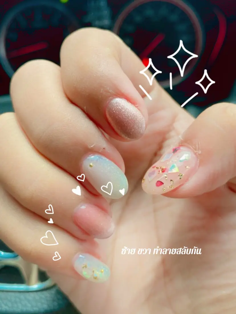 ไอเดียทำเล็บสายหวาน 💖 | แกลเลอรีที่โพสต์โดย Tangmo_TM | Lemon8