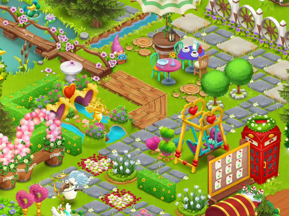 🌸HAY DAY EP14🌸 แต่งสวนฤดูใบไม้ผลิ🌳 | แกลเลอรีที่โพสต์โดย Jarat-gam | Lemon8