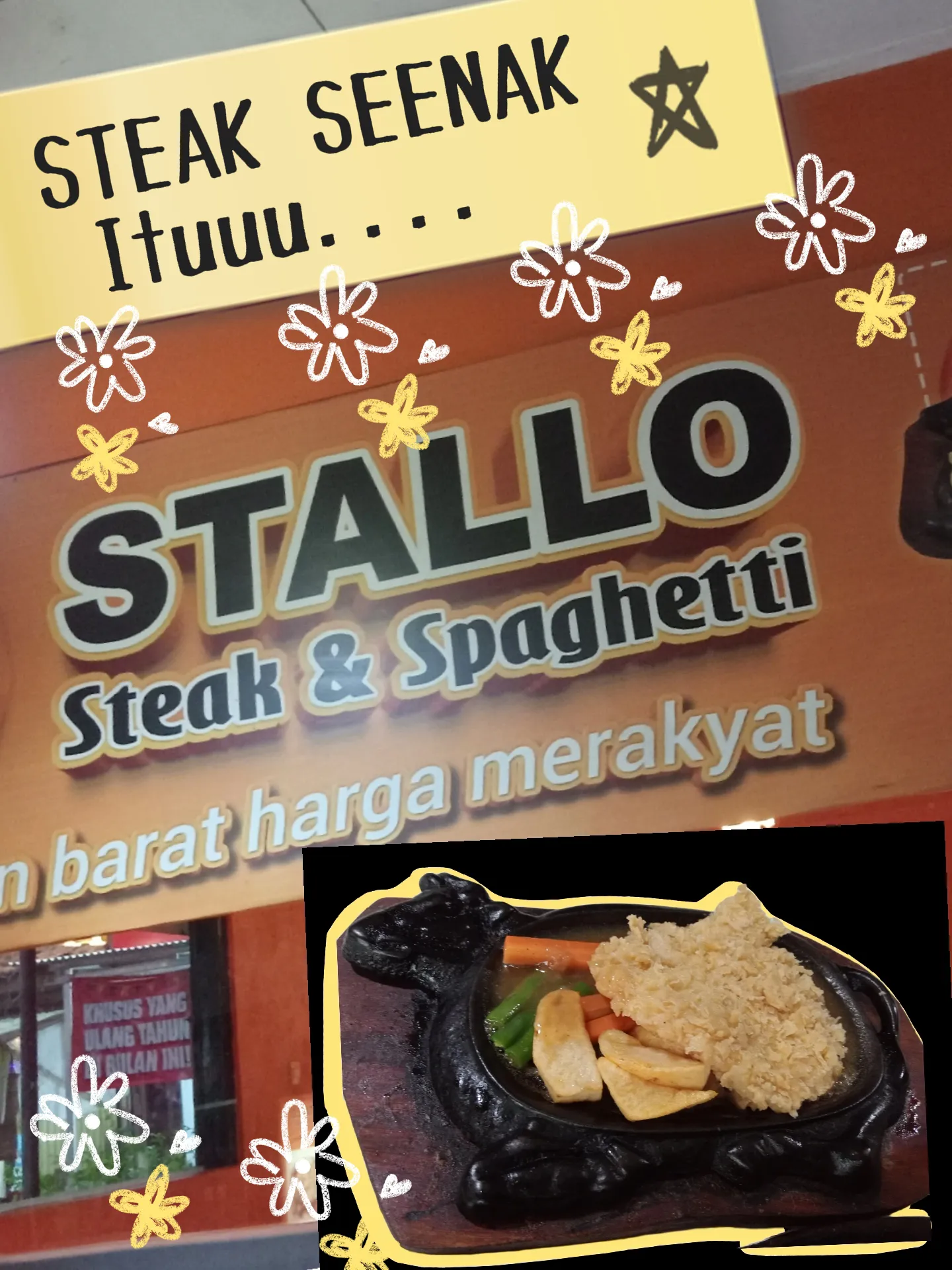 STALLO STEAK SEENAK ITU😍 | แกลเลอรีที่โพสต์โดย Lies Hendrawan | Lemon8