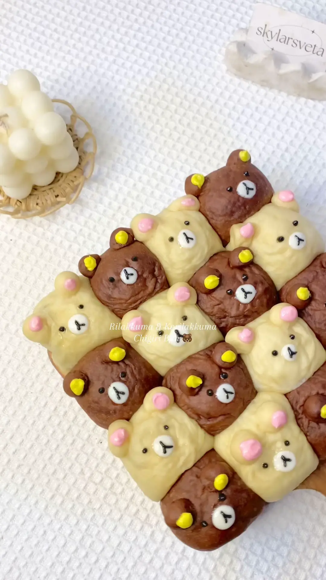Rilakkuma & Korilakkuma Chigiri Bun 🐻🐻 | Video dipublikasikan oleh skylarsveta | Lemon8