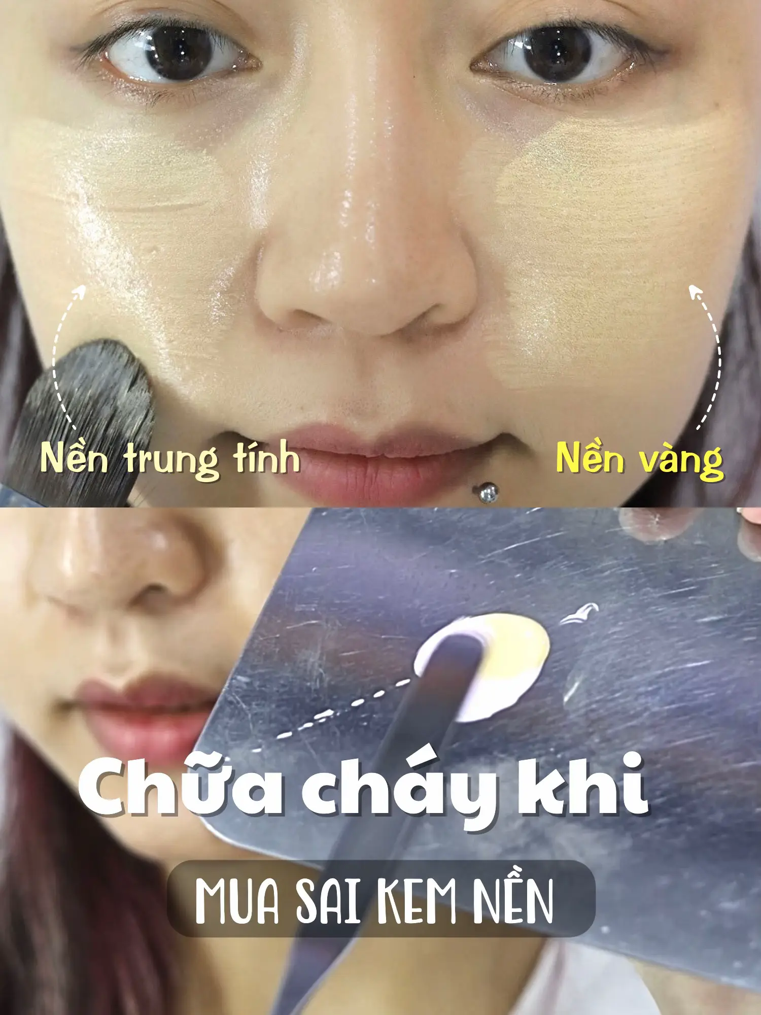 CÁCH CHỮA CHÁY KHI MUA SAI KEM NỀN | Video do Huynh Anh M.U.A đăng | Lemon8