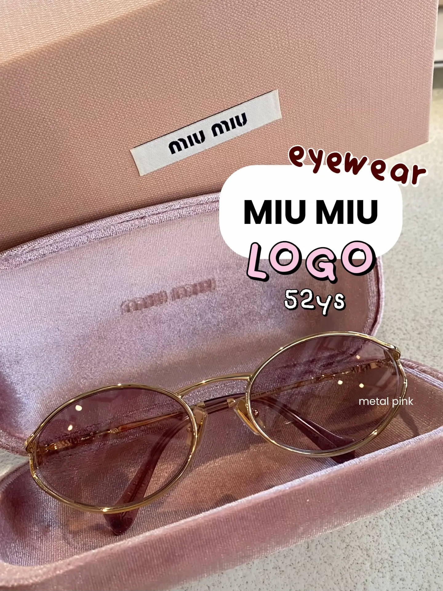 แว่นกันแดด MIU MIU 🎀 | วิดีโอที่เผยแพร่โดย ployphanr | Lemon8