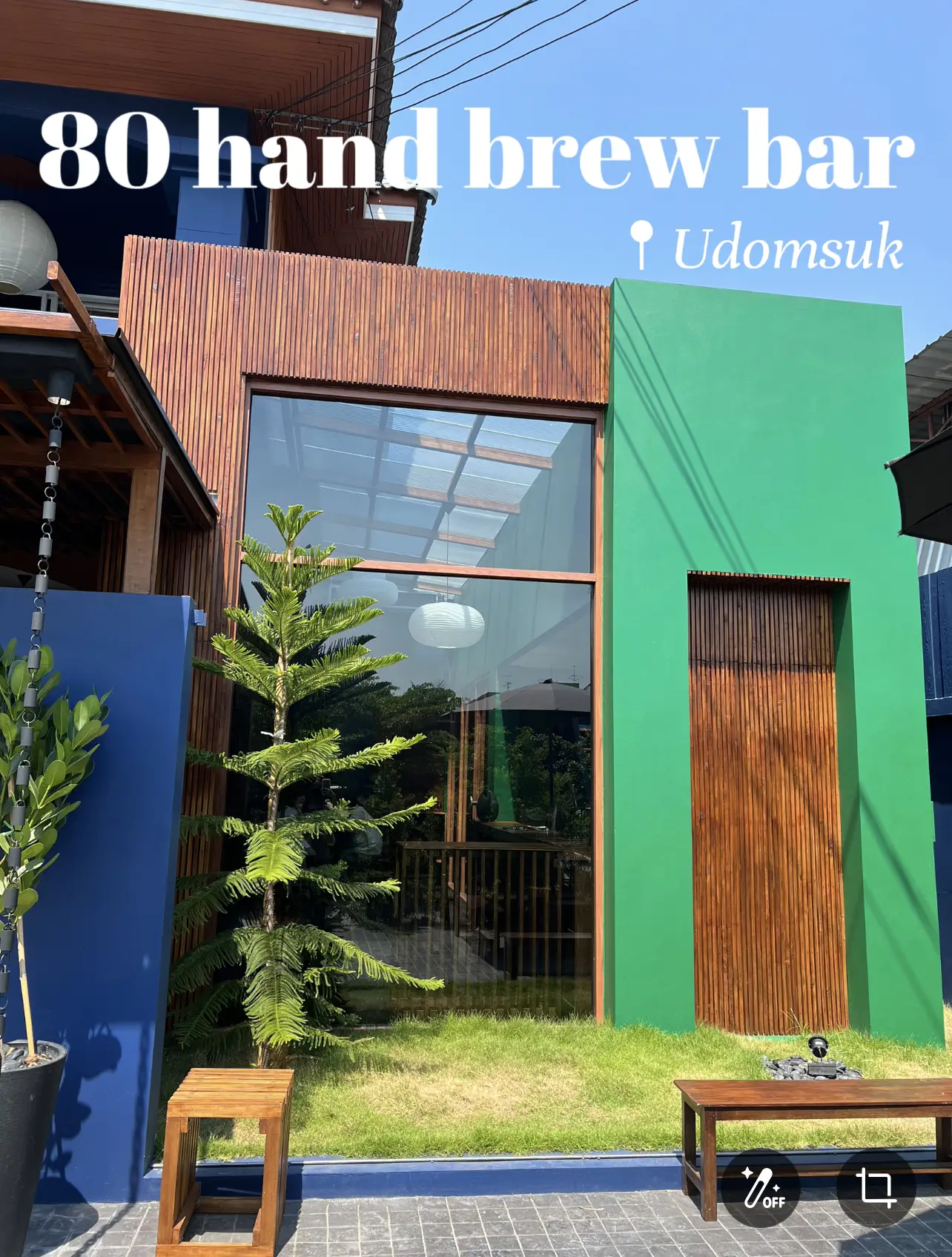 80 hand brew bar คาเฟ่ย่านอุดมสุข | แกลเลอรีที่โพสต์โดย Palmiemuay | Lemon8