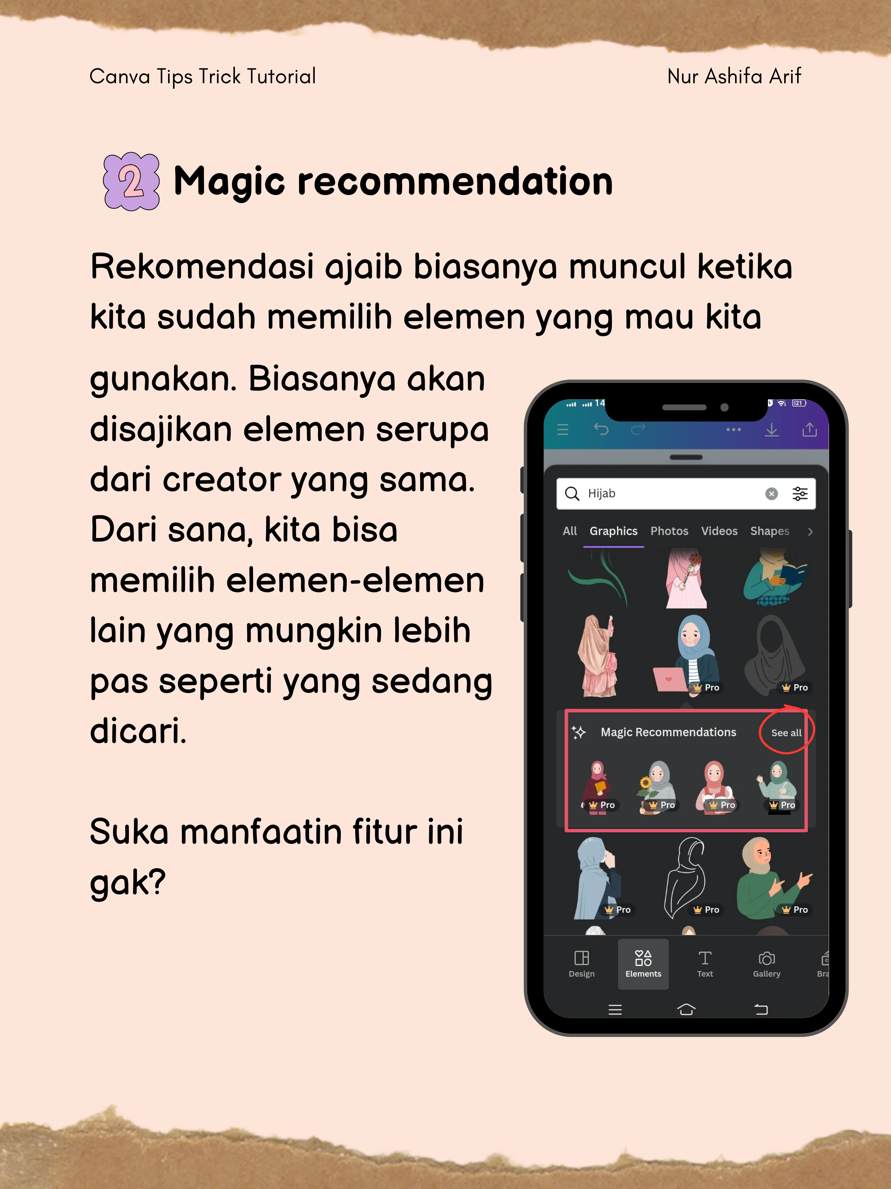 Canva Hacks : Cara cari elemen | Galeri diposting oleh Shifa Channel | Lemon8