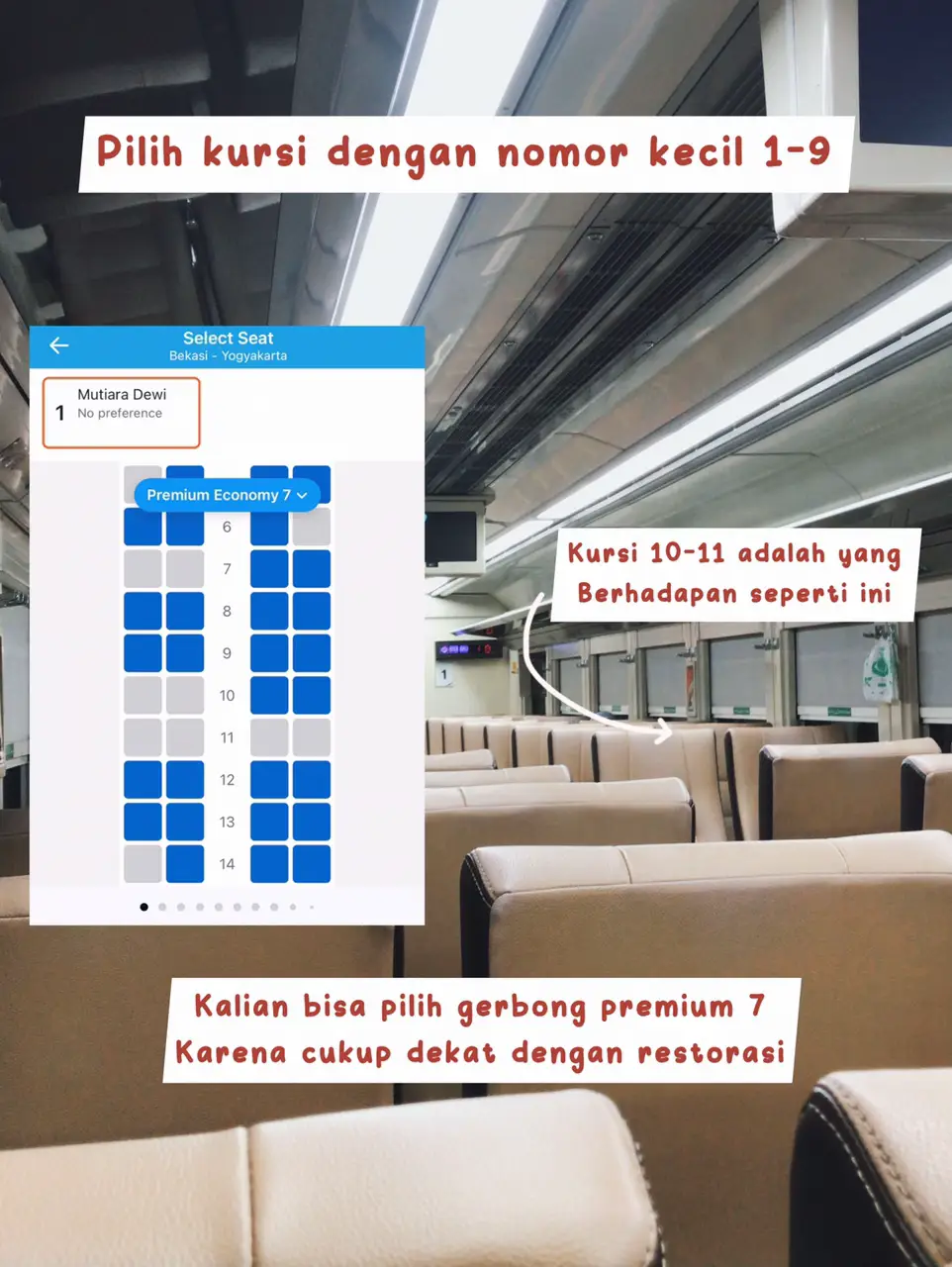 Pilih Kursi Yang Tepat Di Kereta Jayakarta Premium | Galeri diposting ...