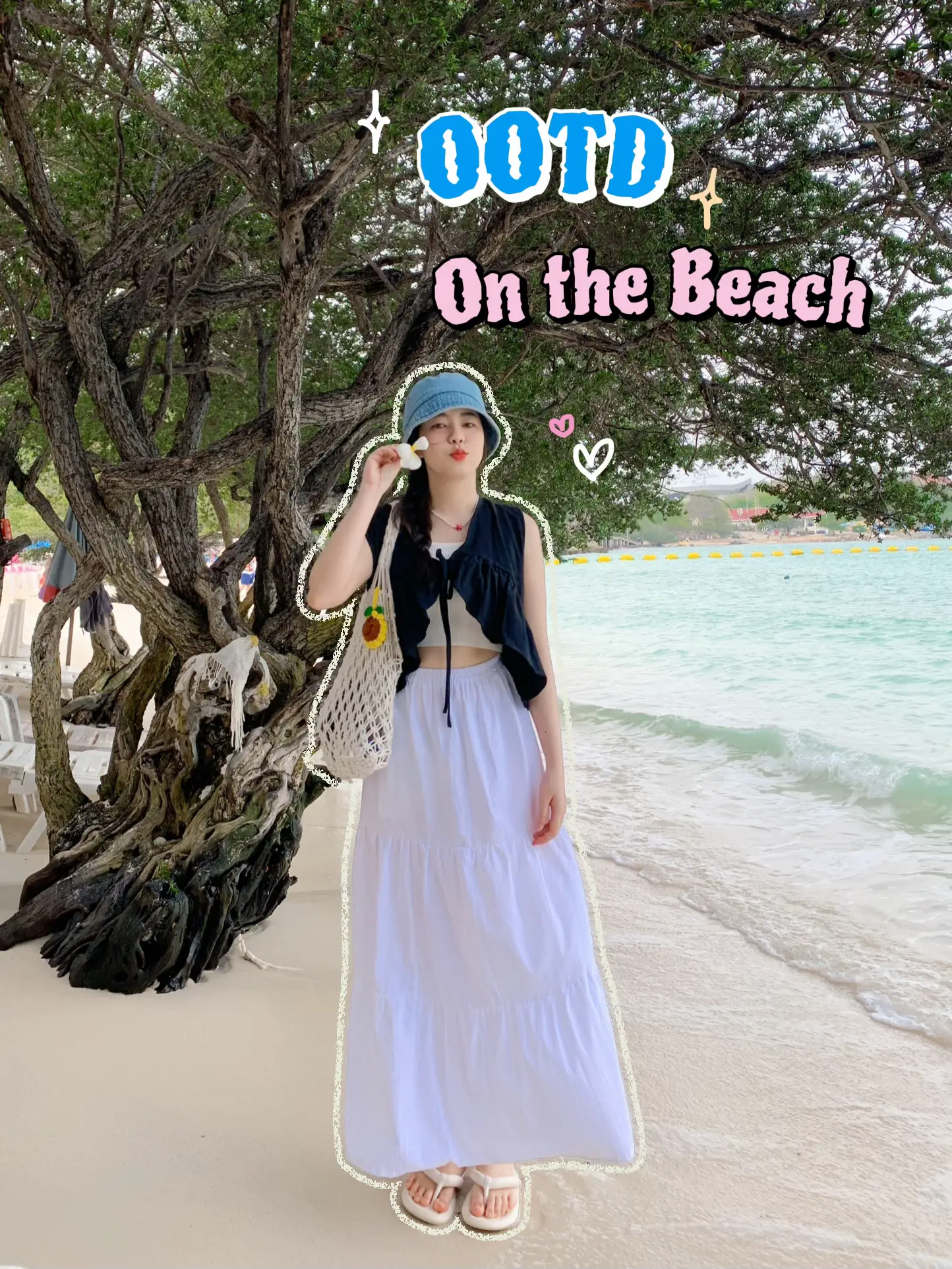 Ootd on the beach ⛱️🌊🌺 | แกลเลอรีที่โพสต์โดย filmsrp 🌷 | Lemon8