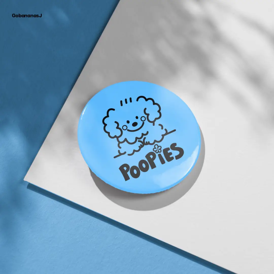 ออกแบบโลโก้ น้องหมา Poopies 🐶💙 | แกลเลอรีที่โพสต์โดย Gobananas J | Lemon8