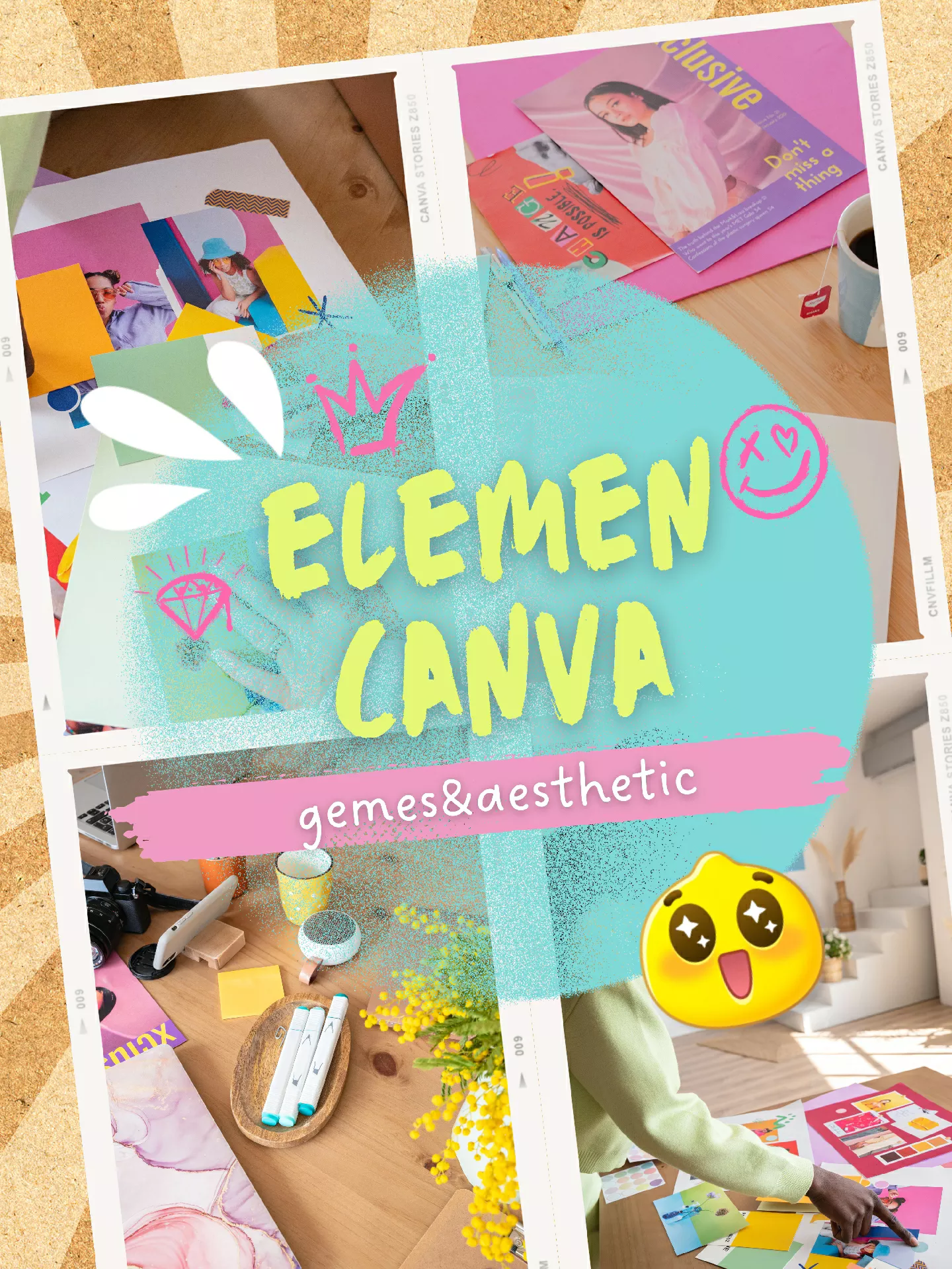 ELEMEN CANVA GEMES & AESTHETIC UNTUK EDIT KONTEN😘😍 | Galeri diposting ...