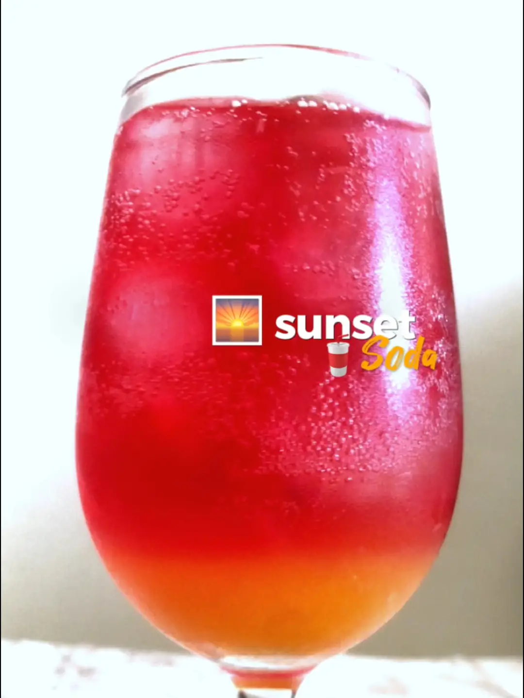 เมนู Sunset Soda🥤🍋 สดชื่น คลายร้อน | Video published by LadyBlue | Lemon8