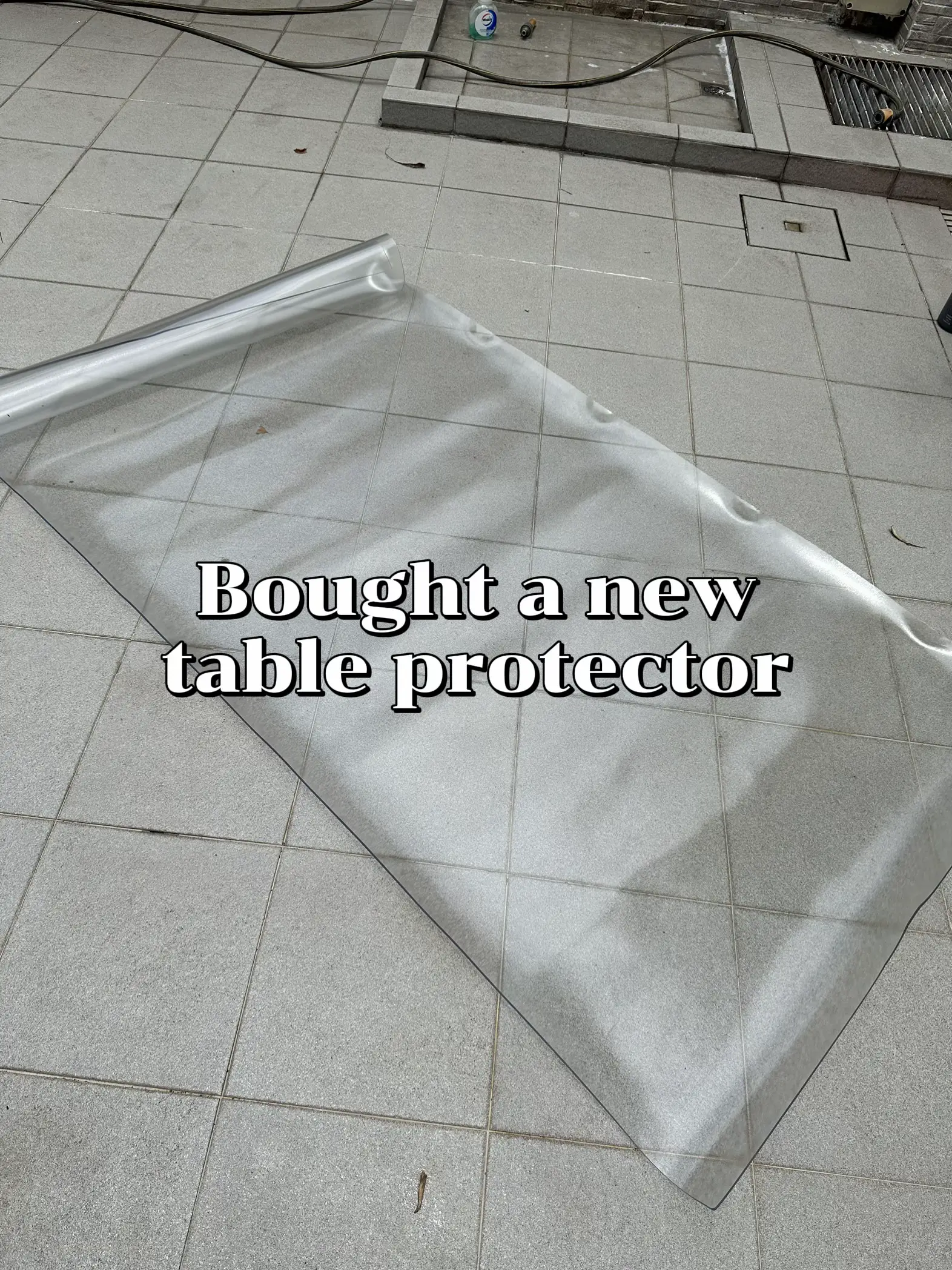 Every table needs a plastic protector ok😂 | Gallery posted by 지혜👑🫶🏻 ...