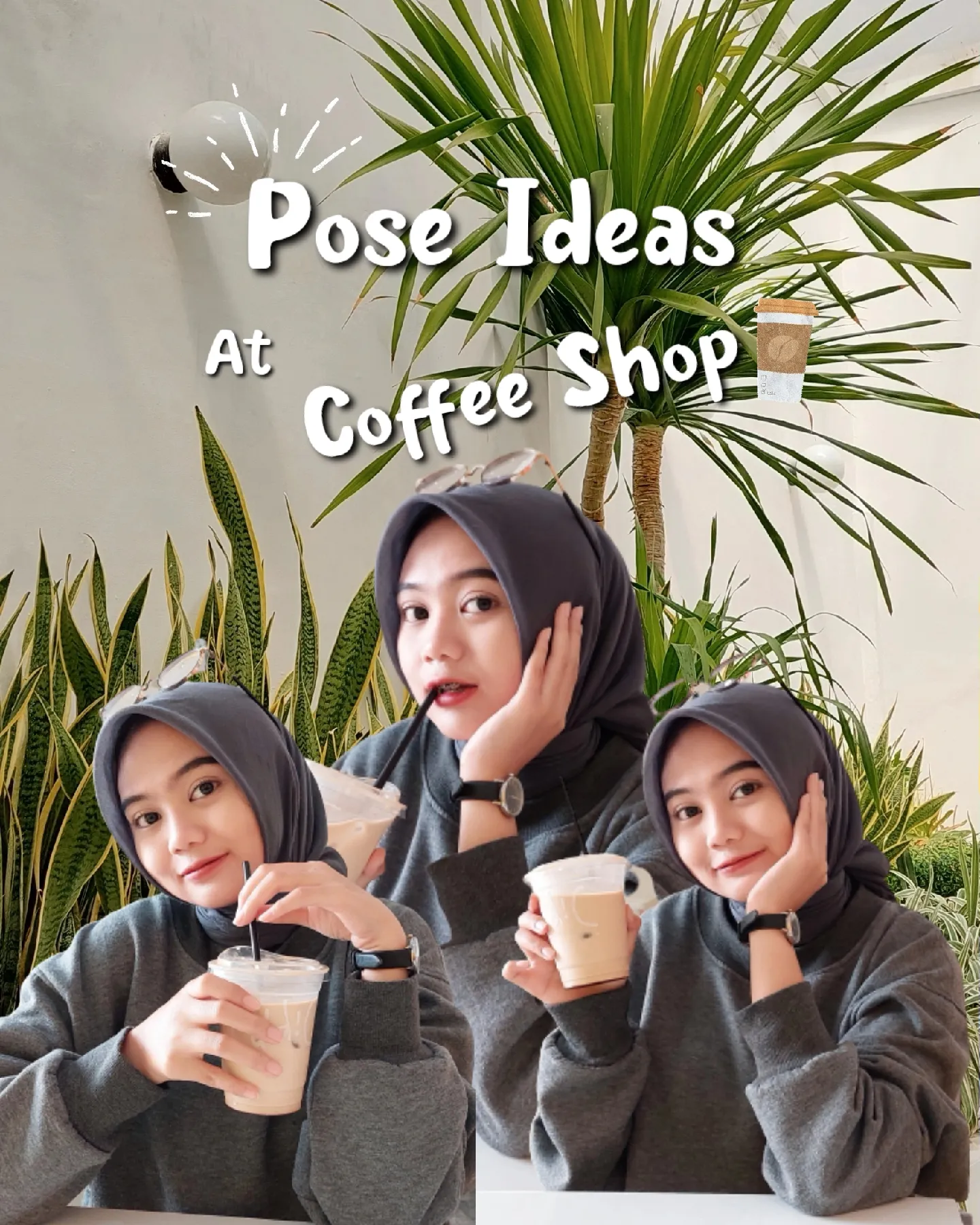 Pose Ideas At Coffee Shop☕️ | Galeri diposting oleh dvirgiees | Lemon8