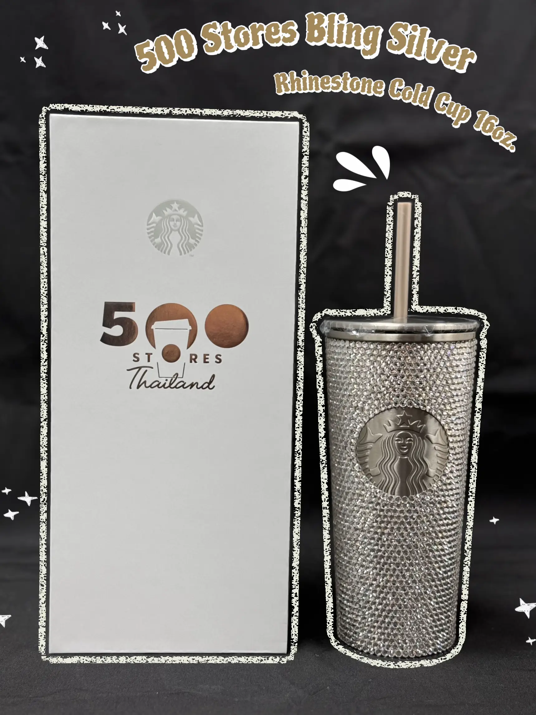 แก้วStarbucks 500 Stores Bling Silver🩶 | แกลเลอรีที่โพสต์โดย วิถีของโอ ...