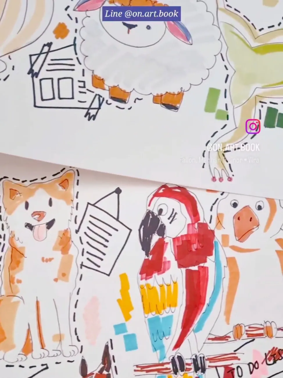 คลาสออนไลน์ Sketch - Marker pens Season 2 | วิดีโอที่เผยแพร่โดย on.art.book | Lemon8