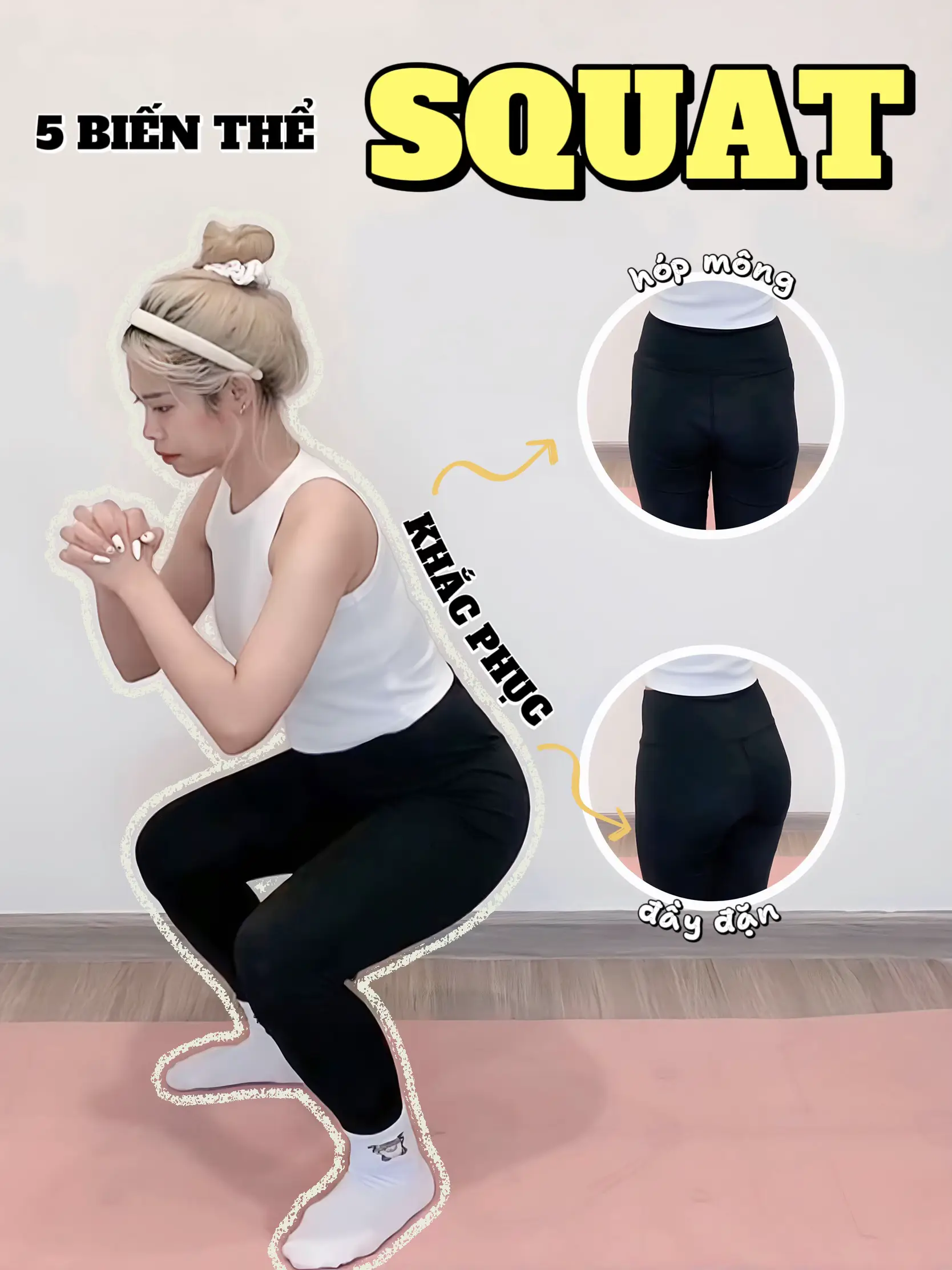5 BIẾN THỂ SQUAT KHẮC PHỤC HÓP MÔNG | Bộ sưu tập do Kat Healthy đăng | Lemon8
