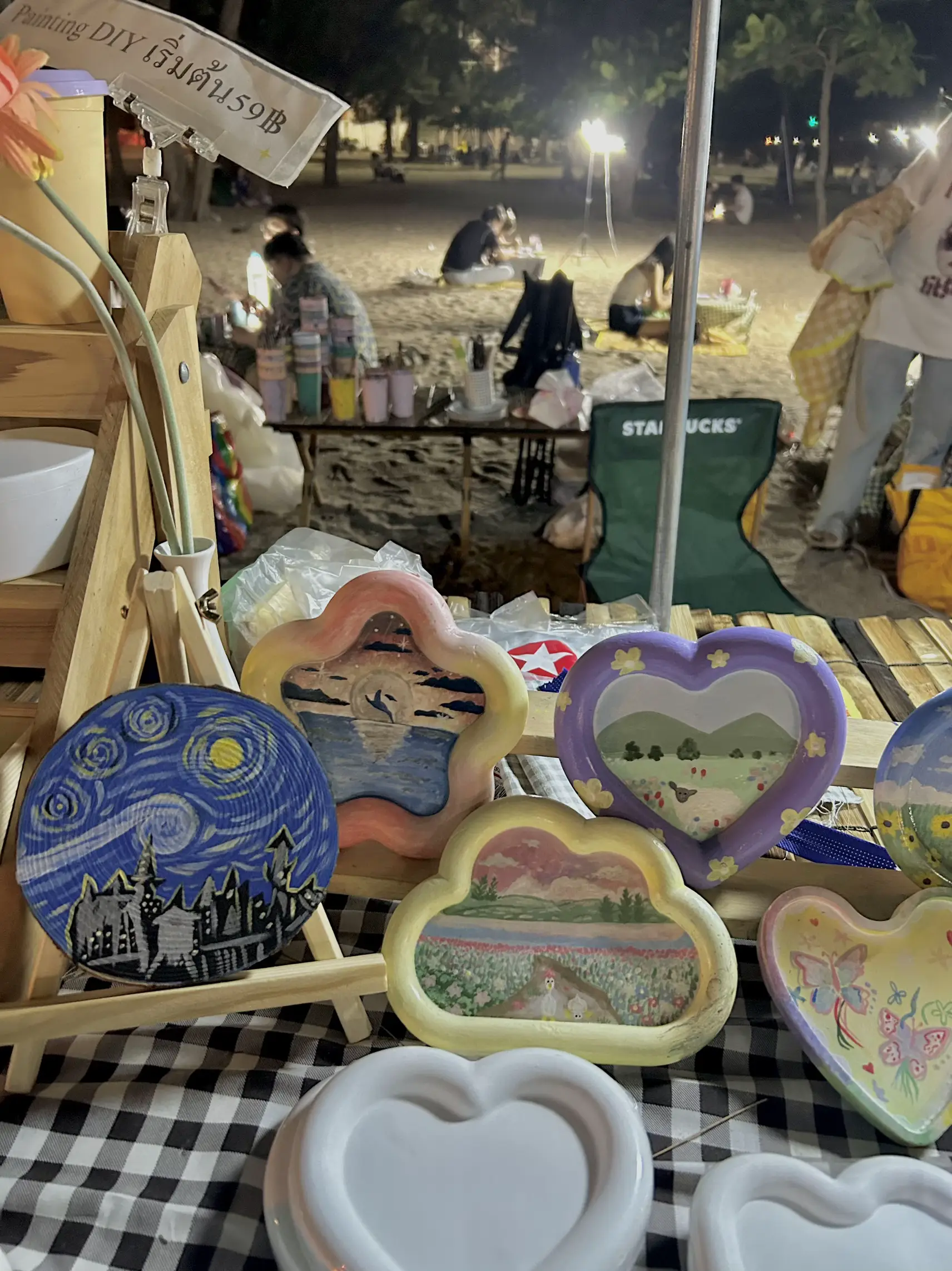 มาวาดฝัน | Workshop ริมชายทะเลแหลมเจริญ ระยอง🎨🌷 🫶🏻 | แกลเลอรีที่โพสต์โดย Anchi | Lemon8