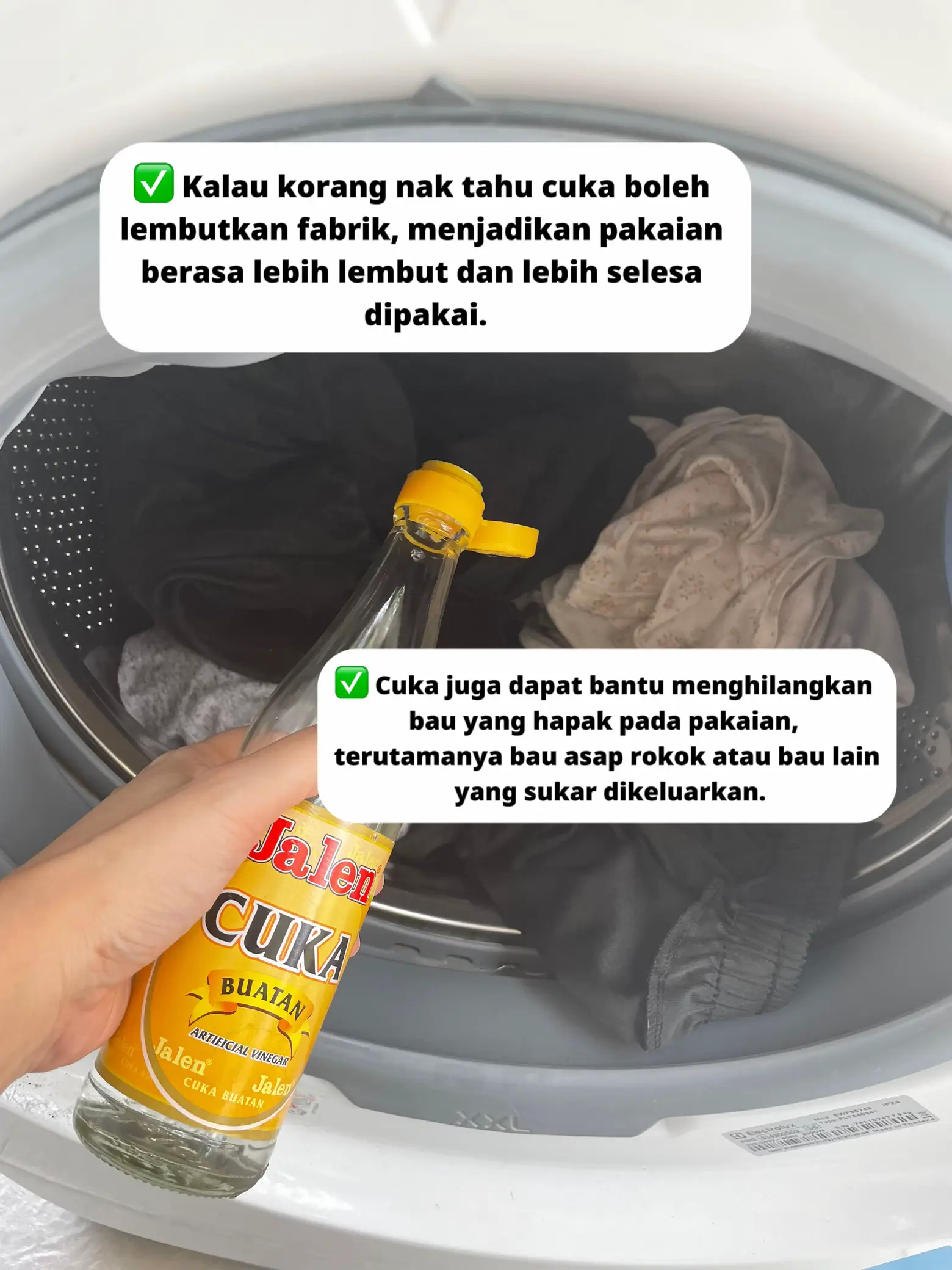 OH ! BARU TAHU INI KEBAIKAN CUKA PADA PAKAIAN ! | Galeri disiarkan oleh ...