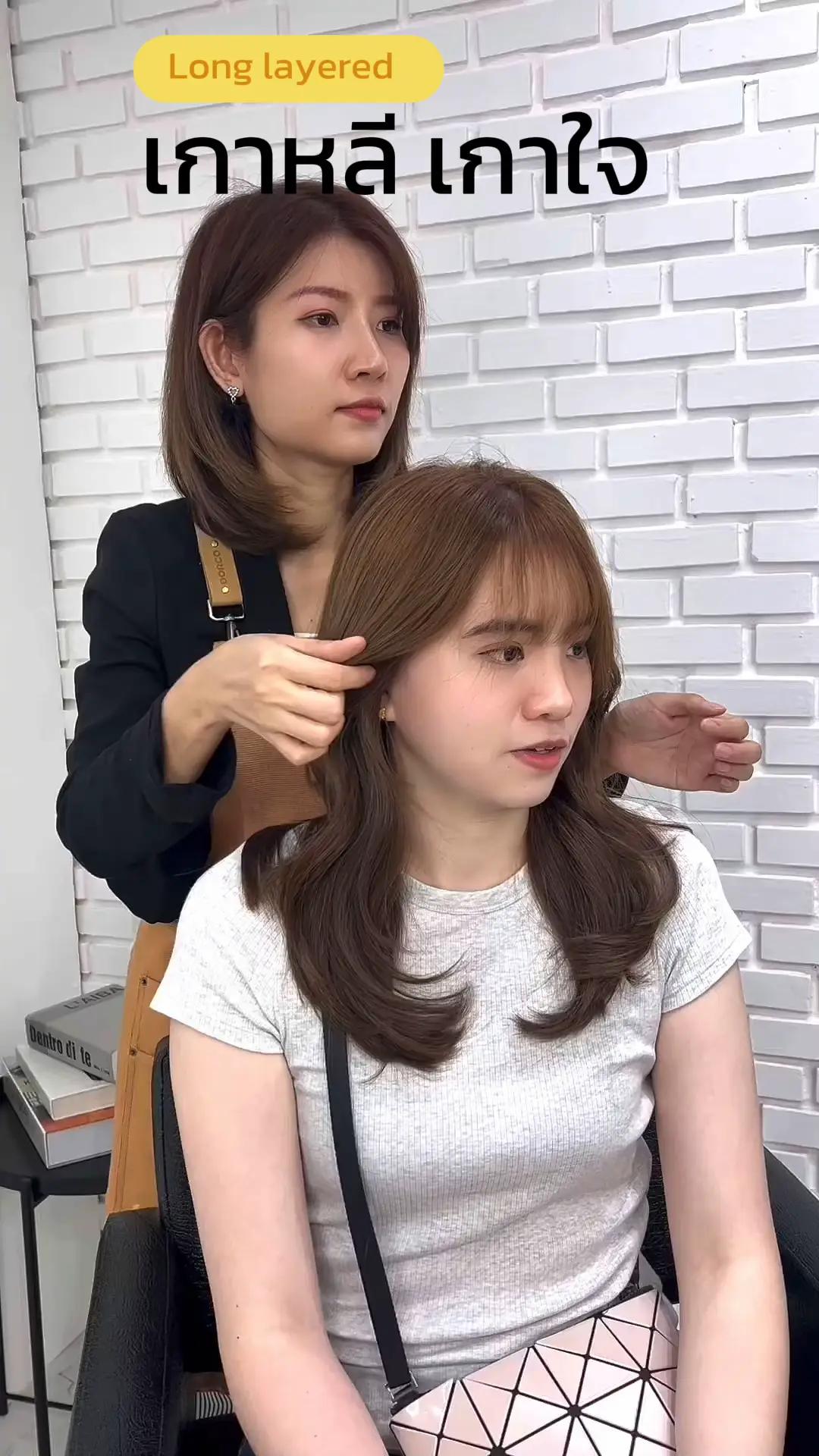 ทรง long layered | วิดีโอที่เผยแพร่โดย Rabbitholesalon | Lemon8