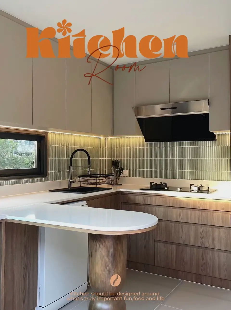 ออกแบบครัวฝรั่งยังไง ให้ใช้งานแบบครัวไทย | แกลเลอรีที่โพสต์โดย rawee.roooom | Lemon8
