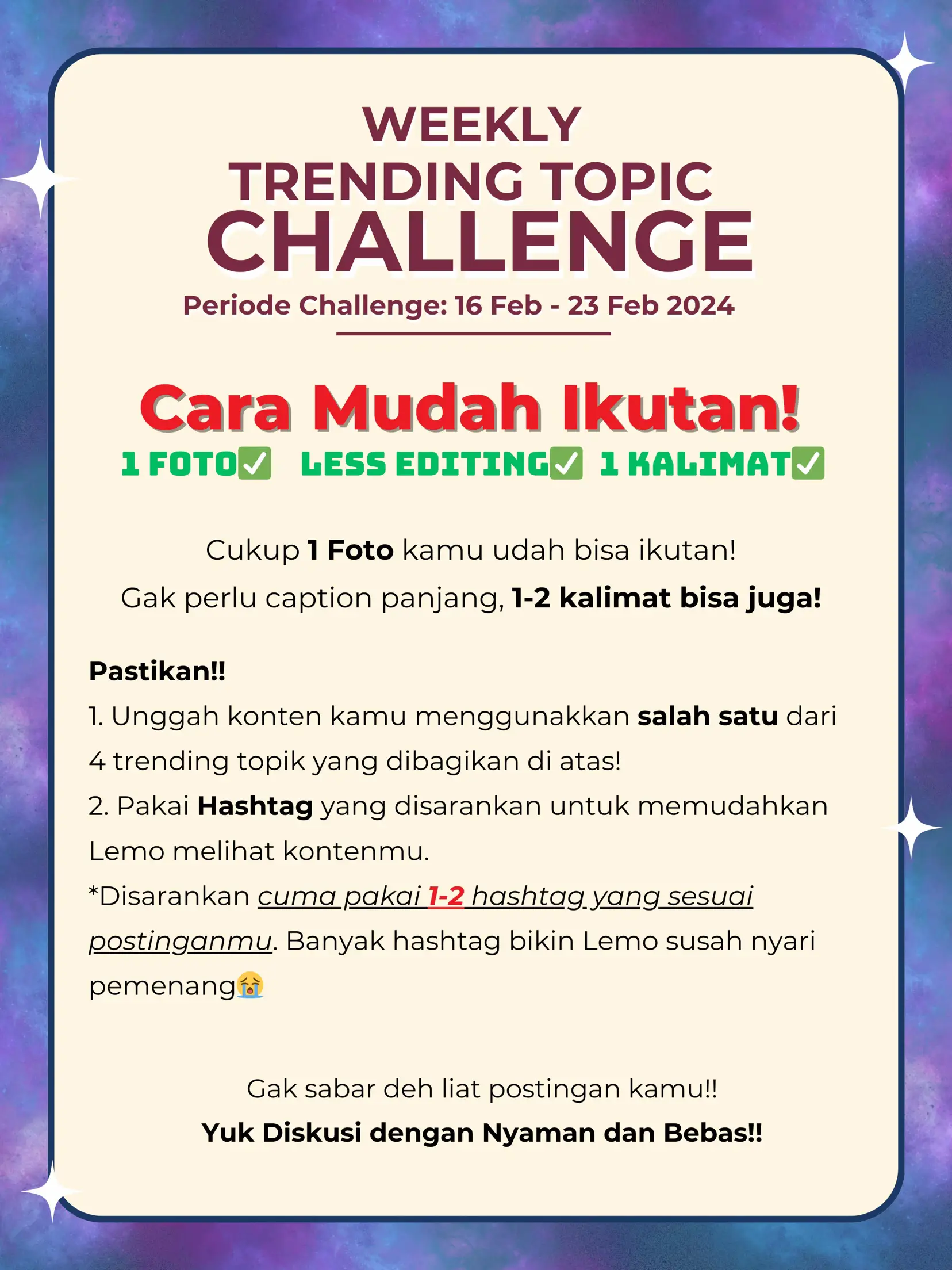 Trending Topik Challenge EP07: pakai metode 1:2:5 | Galeri diposting ...