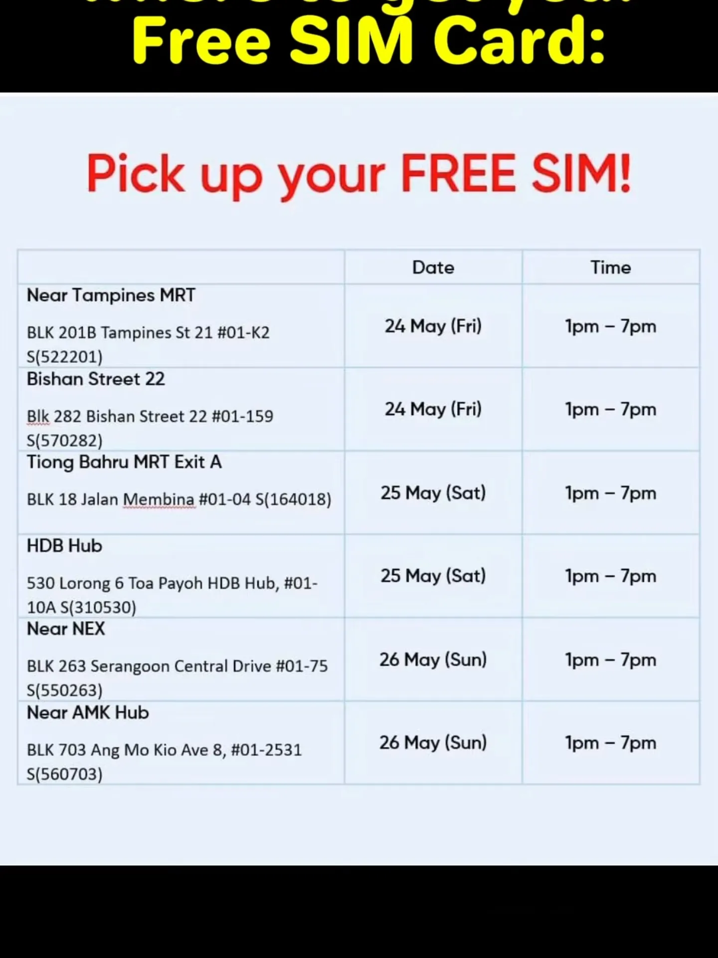 FREE SIM CARD WITH NO QUEUE!?????? | Gallery posted by I | Lemon8