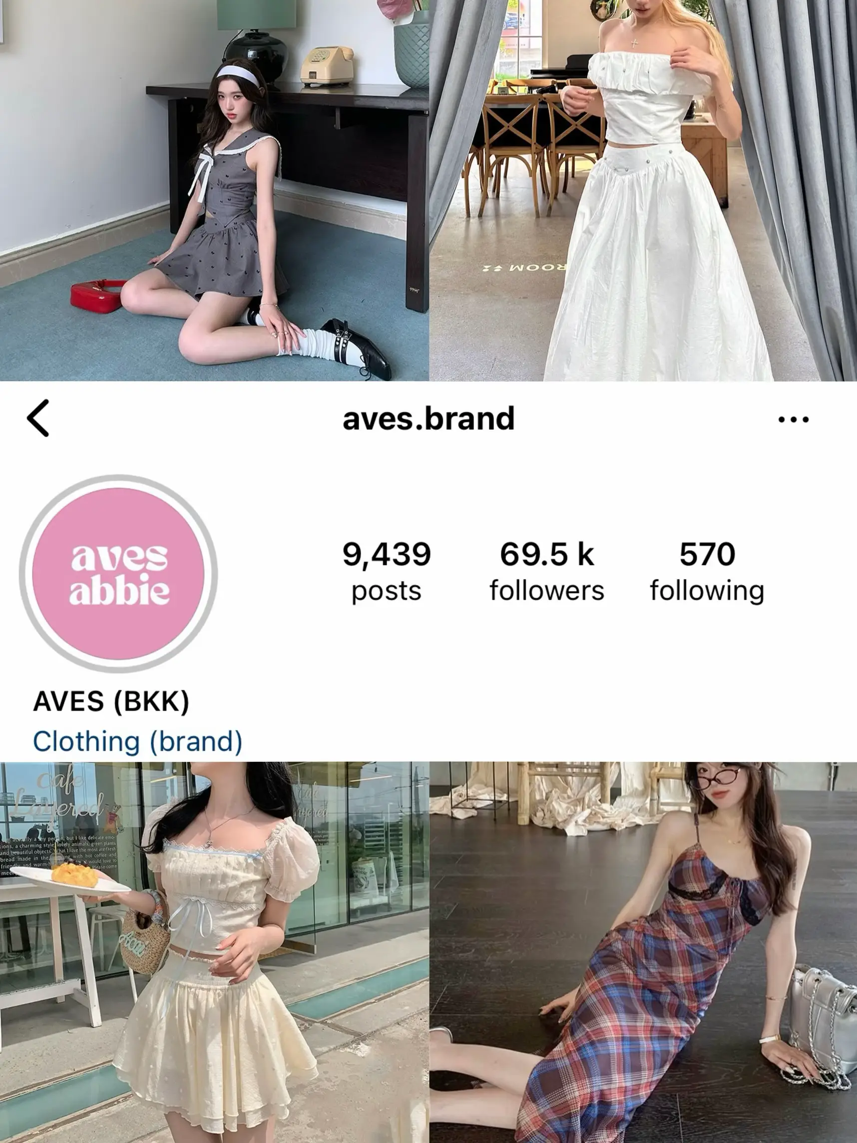 แจกพิกัดเสื้อผ้าแบรนด์ IG ราคาแบงค์แดง 🪿🌷 | แกลเลอรีที่โพสต์โดย Mint.Sira .·˚♡ | Lemon8