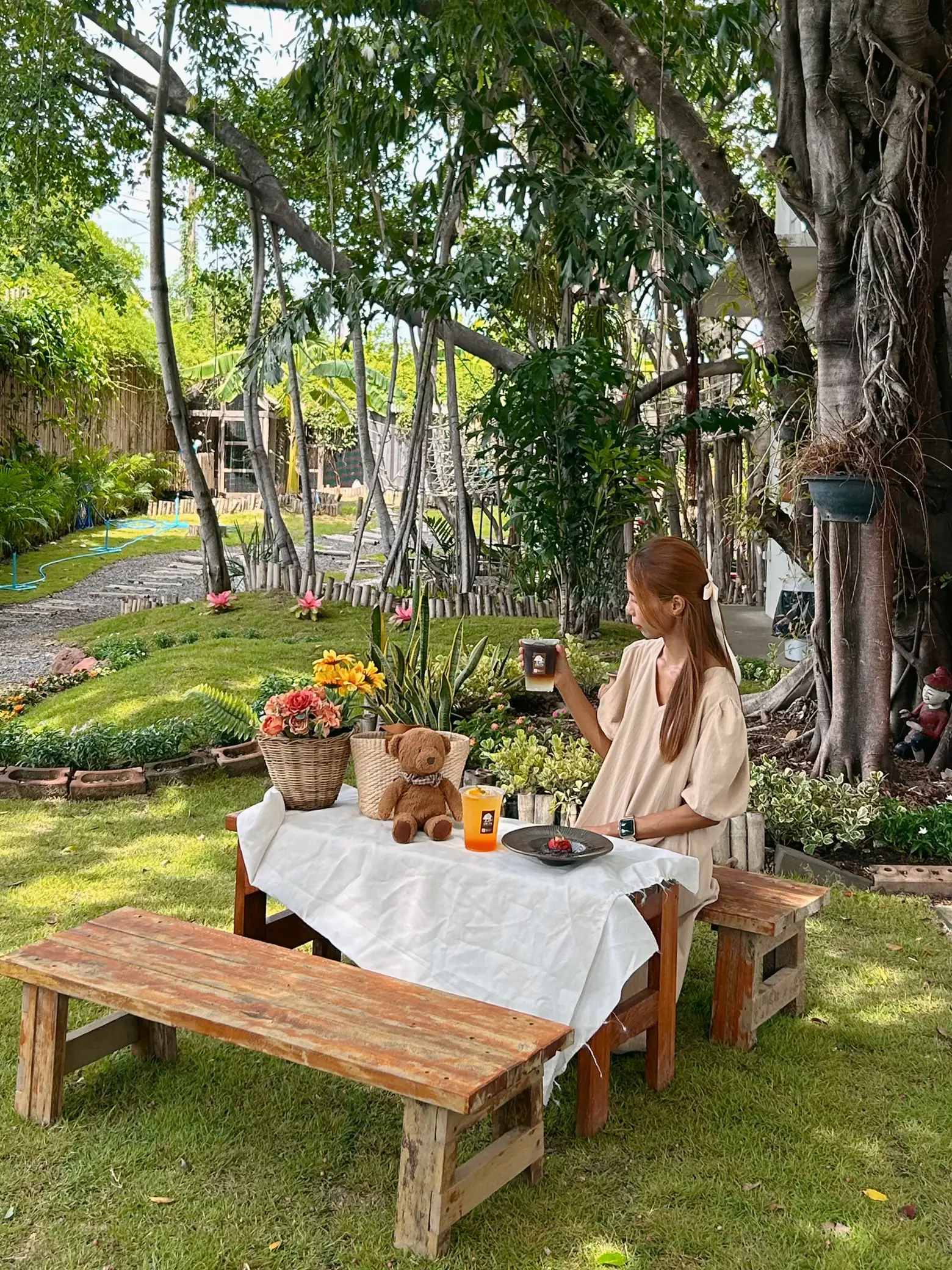 ไปทำ workshop กันที่คาเฟ่ย่านสามพรานนครปฐม🌳 𝗖𝗵𝗶 𝗖𝗵𝗶 𝗖𝗮fe | แกลเลอรีที่โพสต์โดย TripTamJai | Lemon8