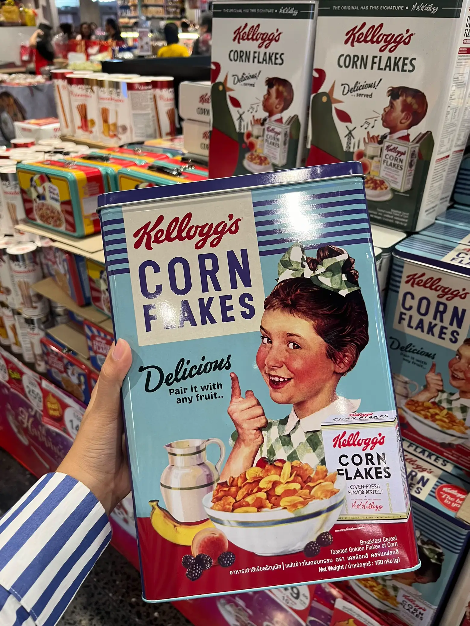 Kellogg's corn flake กล่องเหล็กวินเทจ📜 | แกลเลอรีที่โพสต์โดย Faiirbs ...