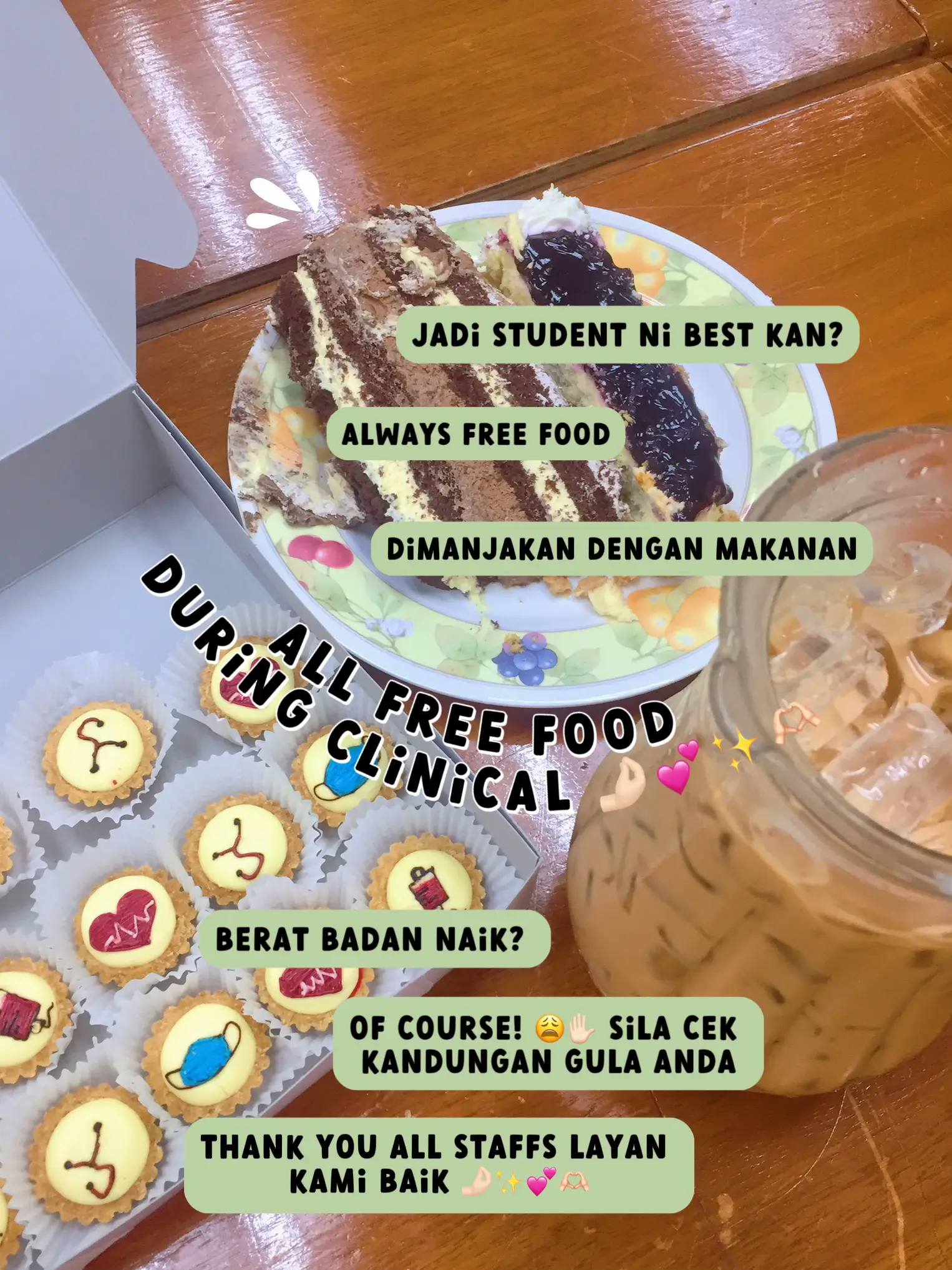 compilation of free f00d (intern ed.) | แกลเลอรีที่โพสต์โดย aida izzah | Lemon8