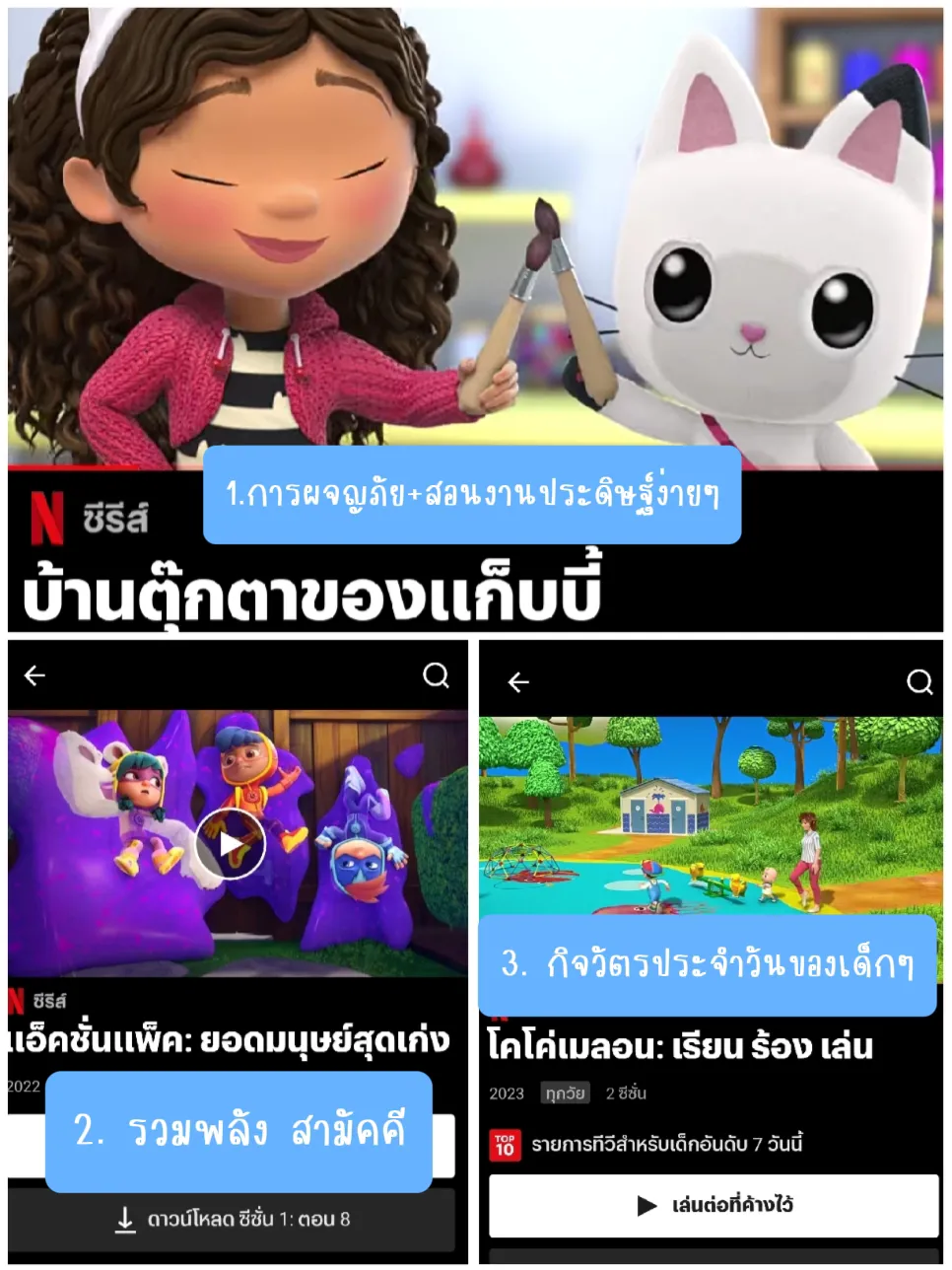 รวมลิสการ์ตูนเด็กอนุบาล | แกลเลอรีที่โพสต์โดย Mim Paliwanish | Lemon8