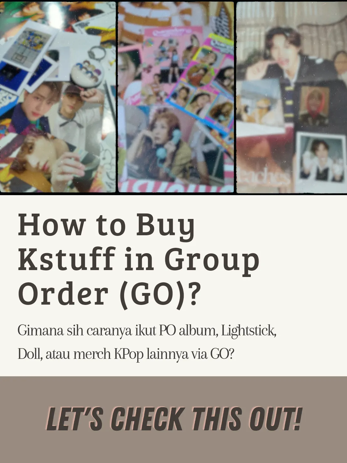 HOW TO BUY KSTUFF IN GROUP ORDER? | Nandita Dinataaが投稿したフォトブック | Lemon8