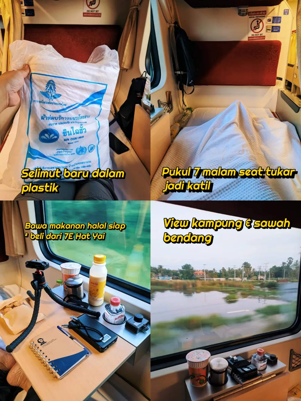 End Year Travel: RM135 Sleeper Train ke Bangkok! | Galeri disiarkan oleh Hazwan Hafiz | Lemon8