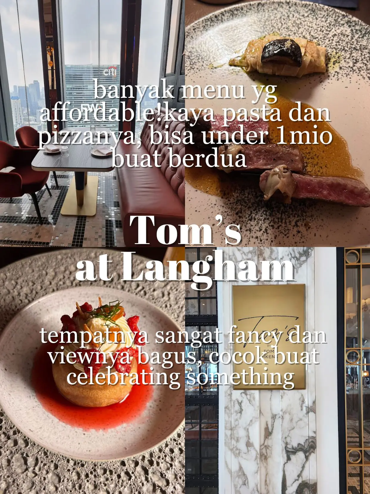 FANCY DINNER UNDER 500k di HOTEL LANGHAM ?! 👀 | Galeri diposting oleh ...