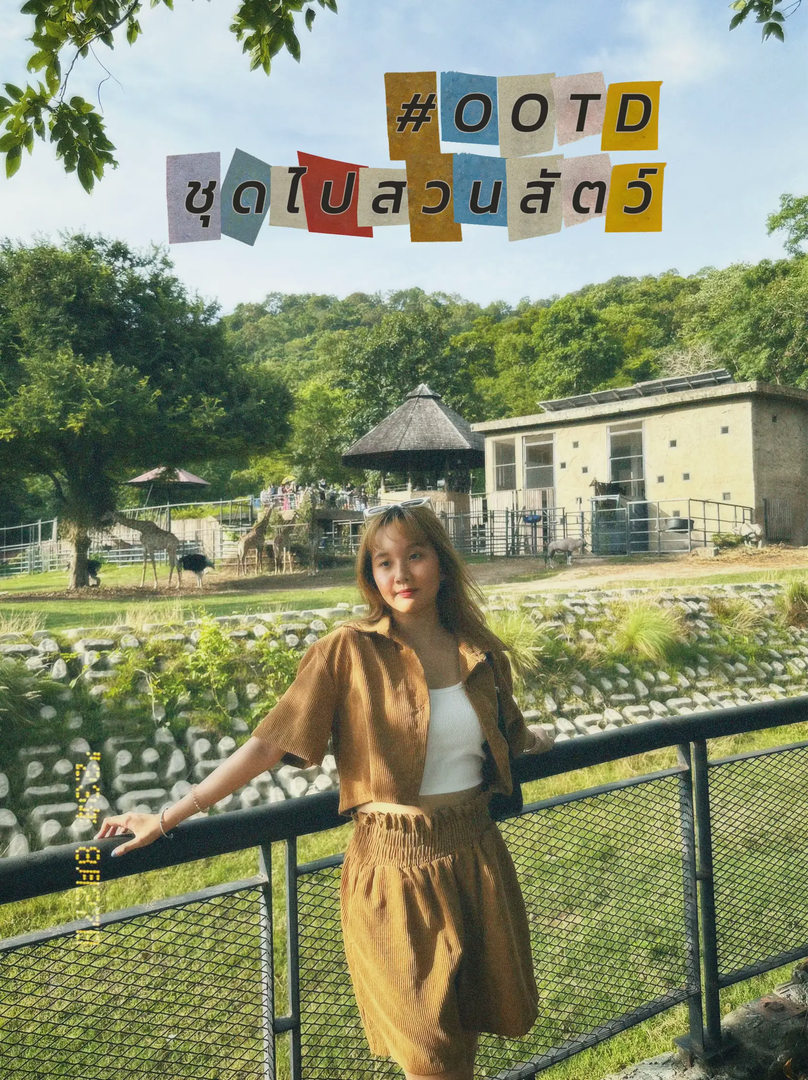 OOTD ชุดไปสวนสัตว์🦒🦓🦏 | แกลเลอรีที่โพสต์โดย Thunchanokp | Lemon8