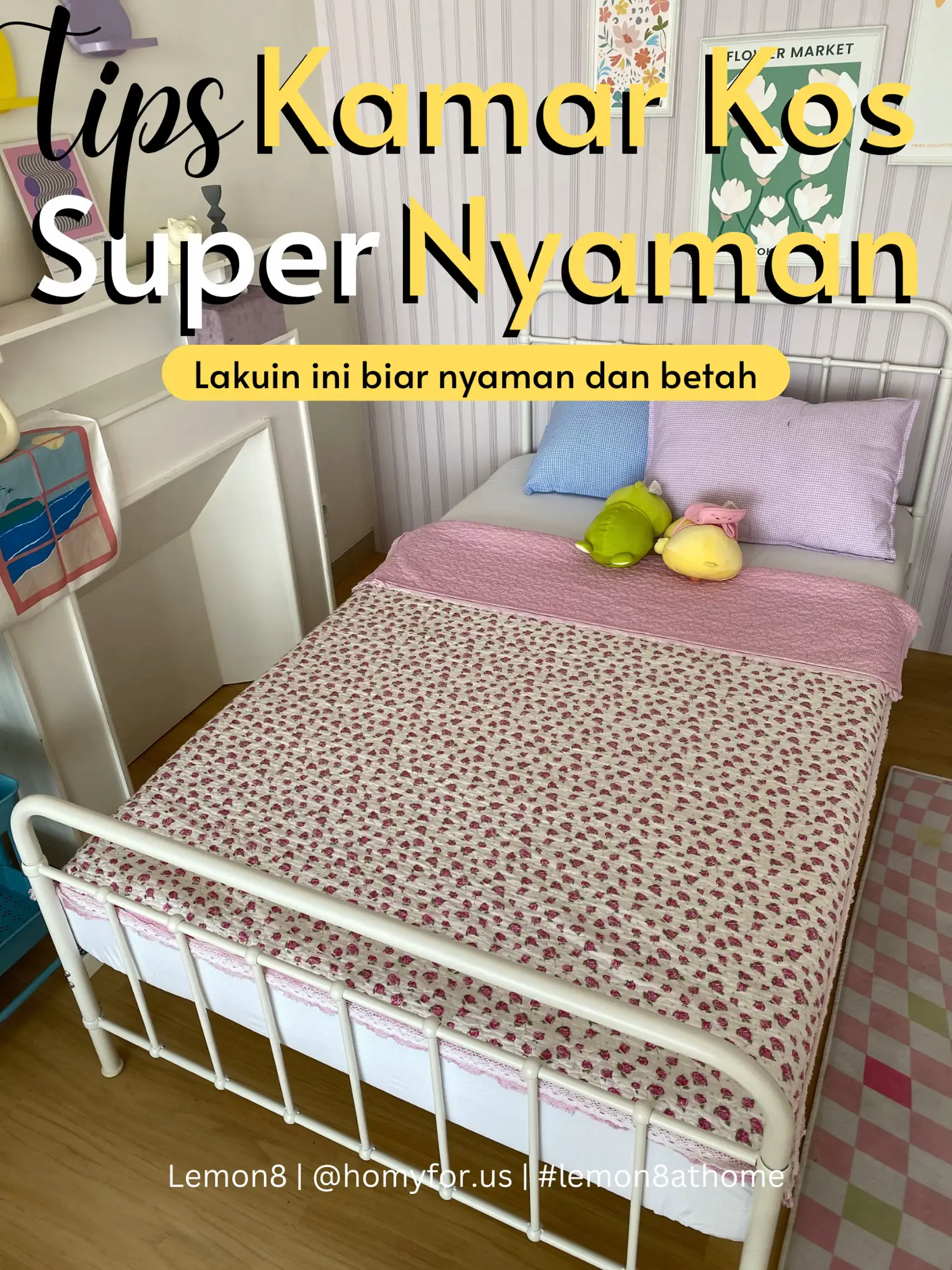 Lakukan Ini Agar Kamar Kos Super Nyaman | Galeri diposting oleh homyfor.us | Lemon8