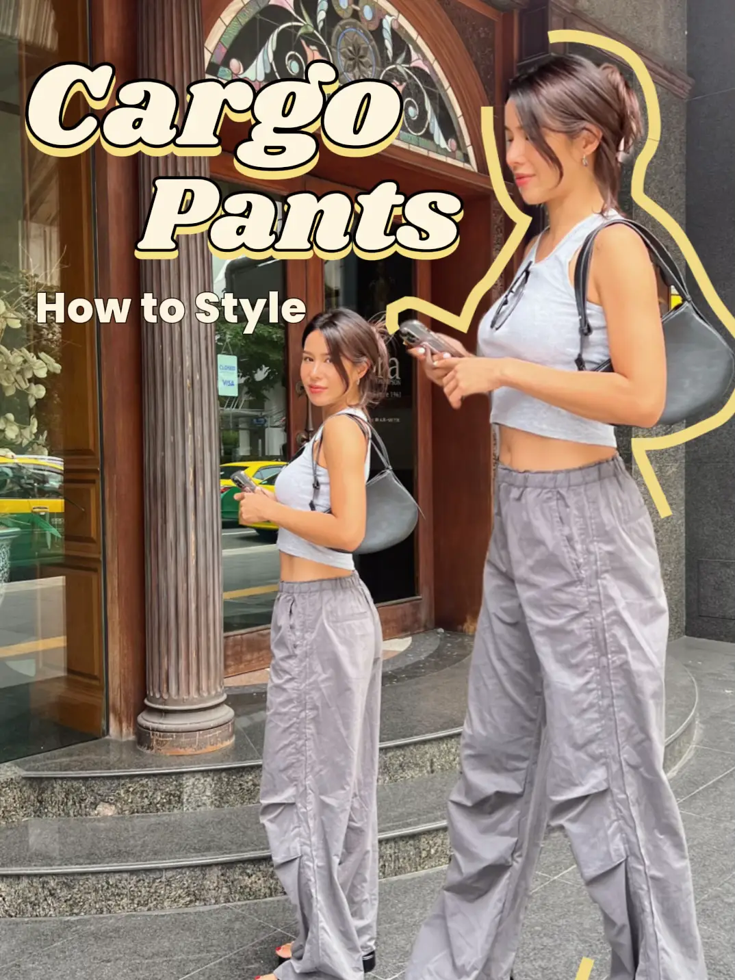 อัพลุคสตรีทด้วย Cargo Pants แต่งยังไงให้ดูไม่ตัน | แกลเลอรีที่โพสต์โดย Nan แนนแน๊น •ᴗ• | Lemon8