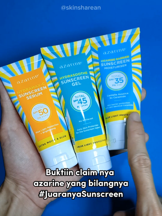 Sunscreen Azarine, beneran bagus apa cm gimmick? | วิดีโอที่เผยแพร่โดย skinsharean | Lemon8