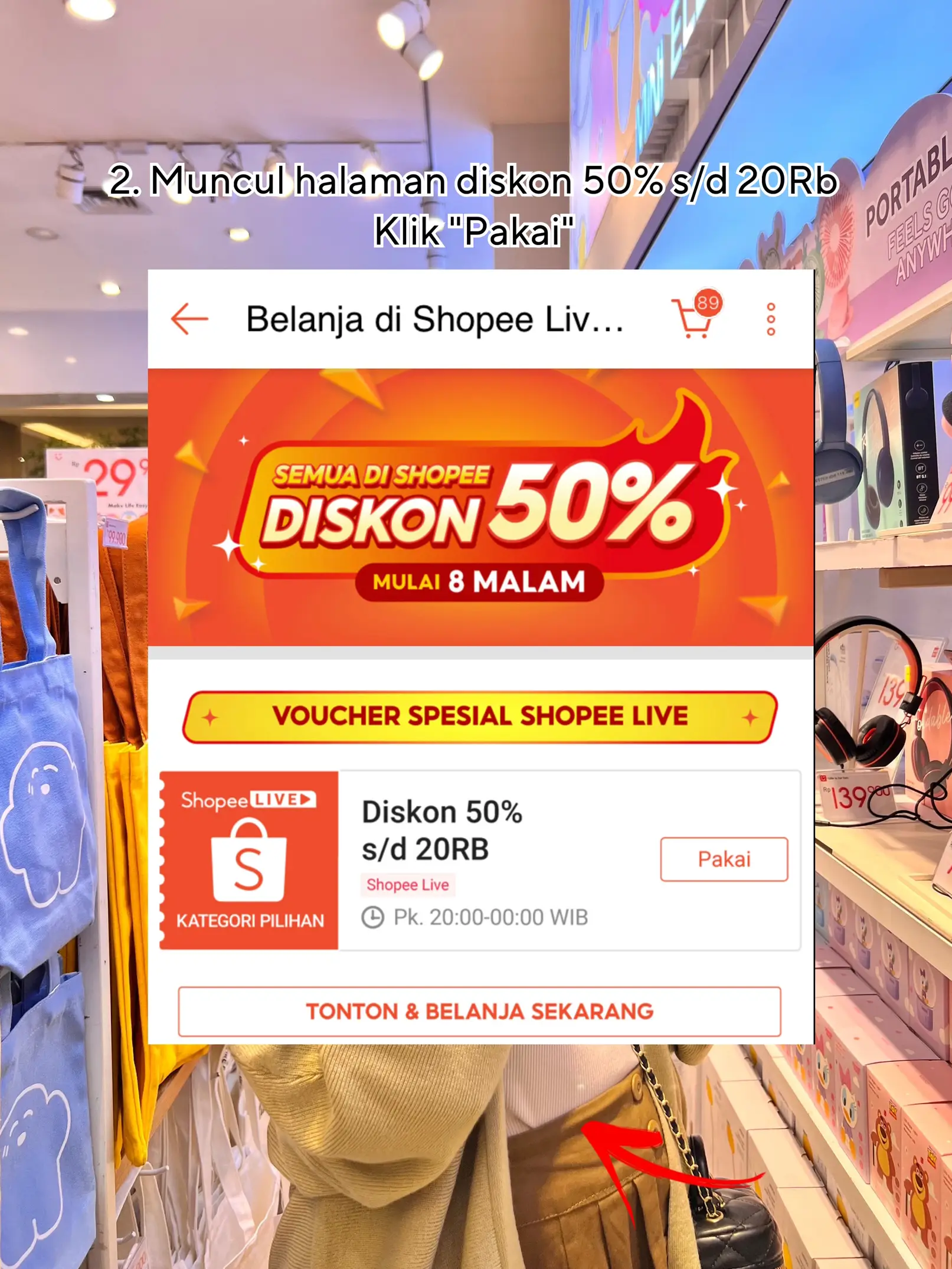 TUTORIAL BELANJA MURAH DISKON 50% ALA AKU 🥰 | Galeri diposting oleh Vitaatasa | Lemon8