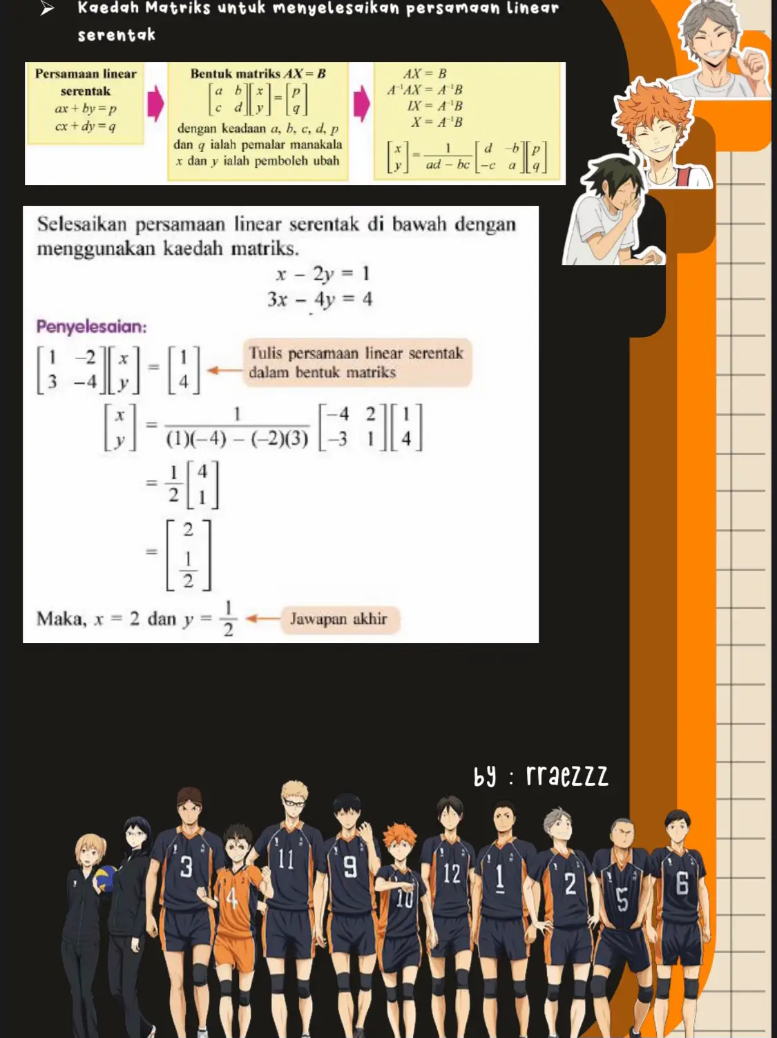matematik bab persamaan linear - Carian Lemon8