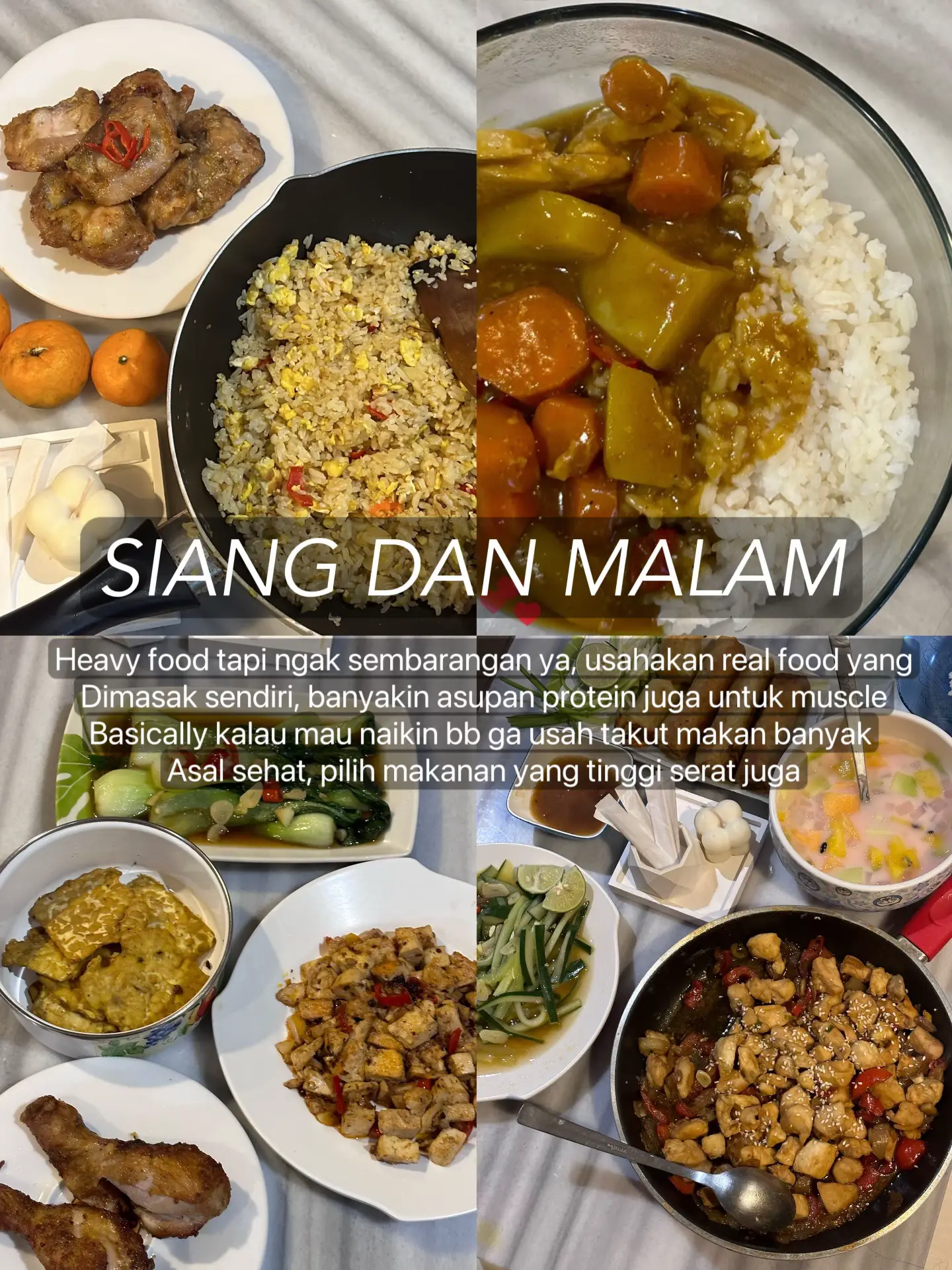 1 Week Meal Plan Untuk Naikin Berat Badan!🍋 | Galeri diposting oleh ...