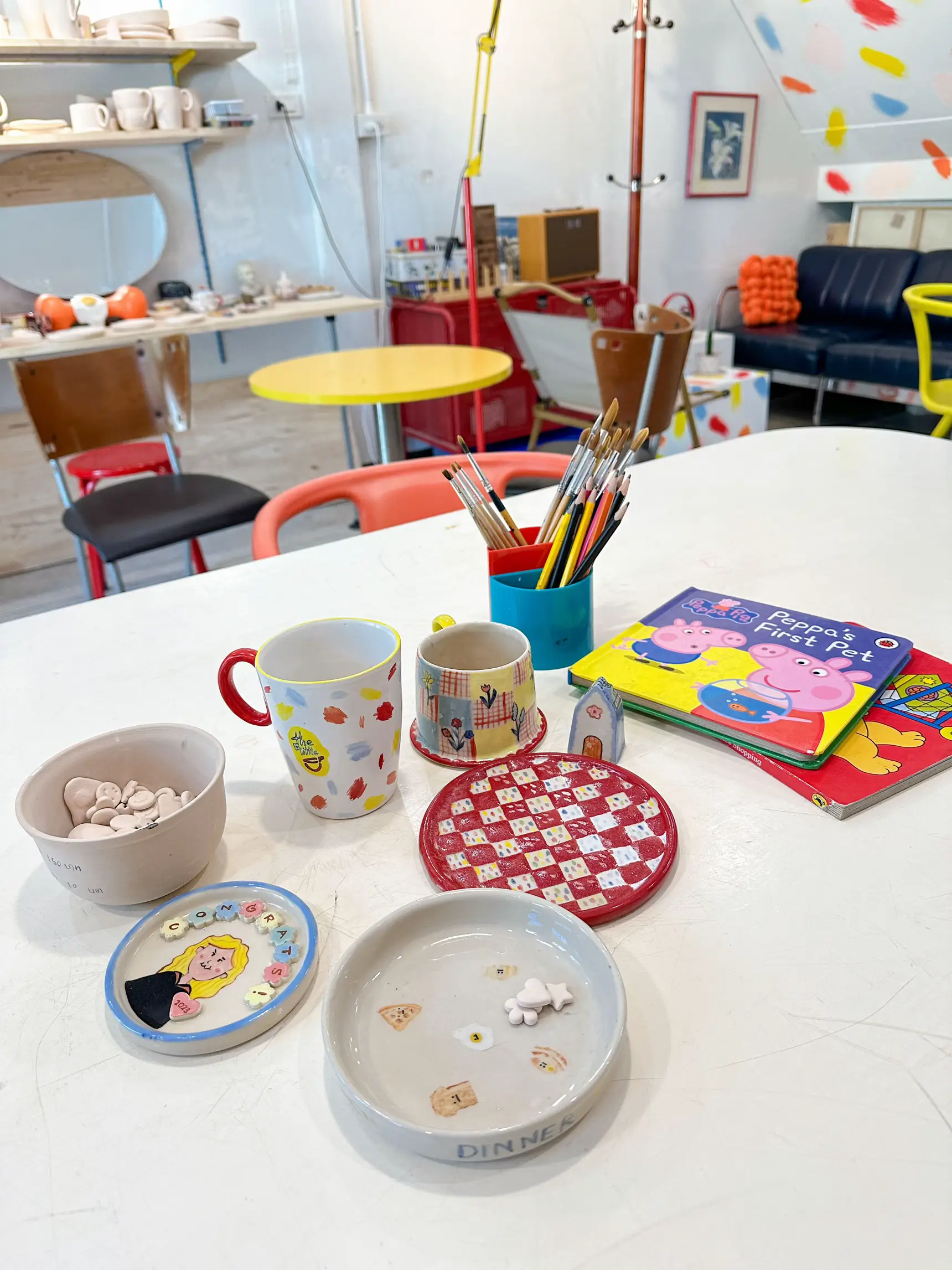 คาเฟ่ workshop เซรามิก🎨 | นครปฐม | แกลเลอรีที่โพสต์โดย 🤍🧁 | Lemon8