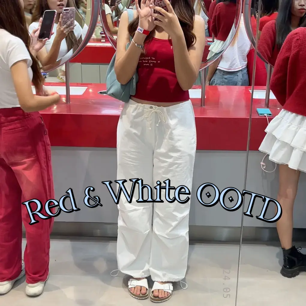 Red OOTD ️🤍 | แกลเลอรีที่โพสต์โดย falafourth | Lemon8