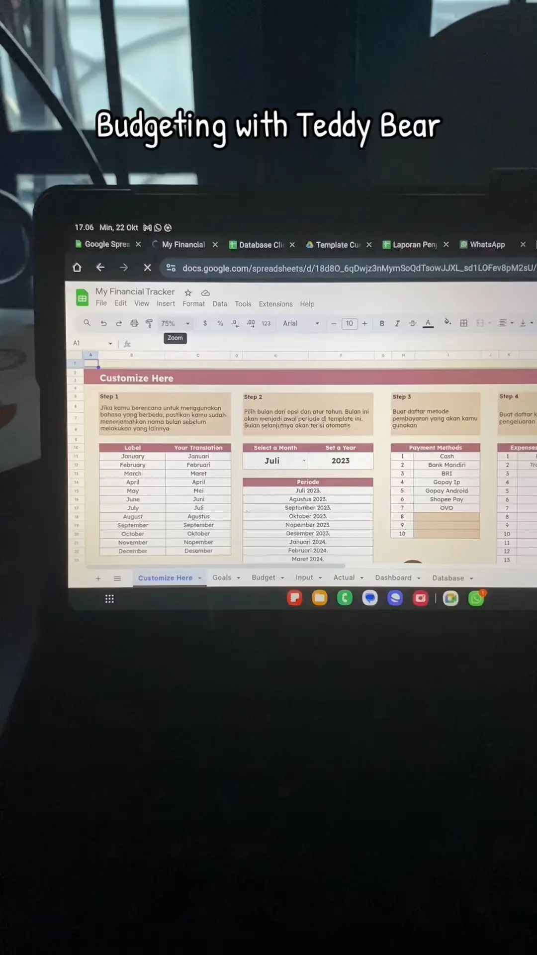 Financial Tracker Teddy Bear Edition | Video dipublikasikan oleh ...